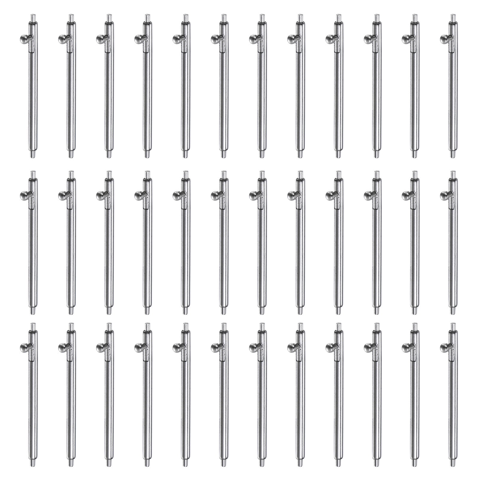 Uxcell 36pcs Quick Release Spring Bar 20mm Width 1.5mm Diameter ...