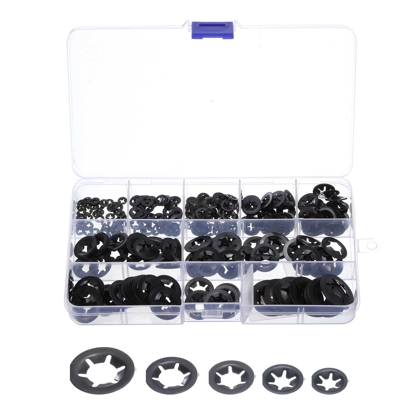 Uxcell 370 Pcs Internal Tooth Washers Set, 9 Sizes M2/M2.5/M3/M4/M5/M6 ...