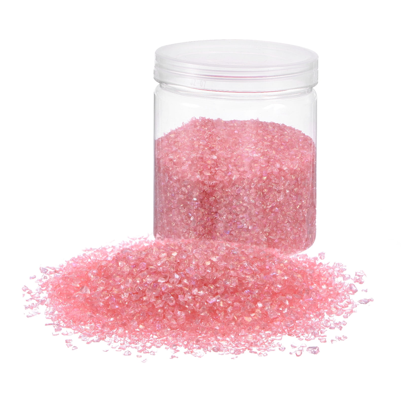 Uxcell 370g Crushed Glass Chips 1-3mm Irregular Broken Sprinkles Chunky Glass for Crafts DIY ...