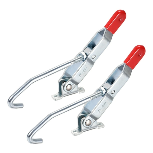 Uxcell 375 lbs Quick Holding Latch Action Pull J Hook Toggle Clamp 2 ...