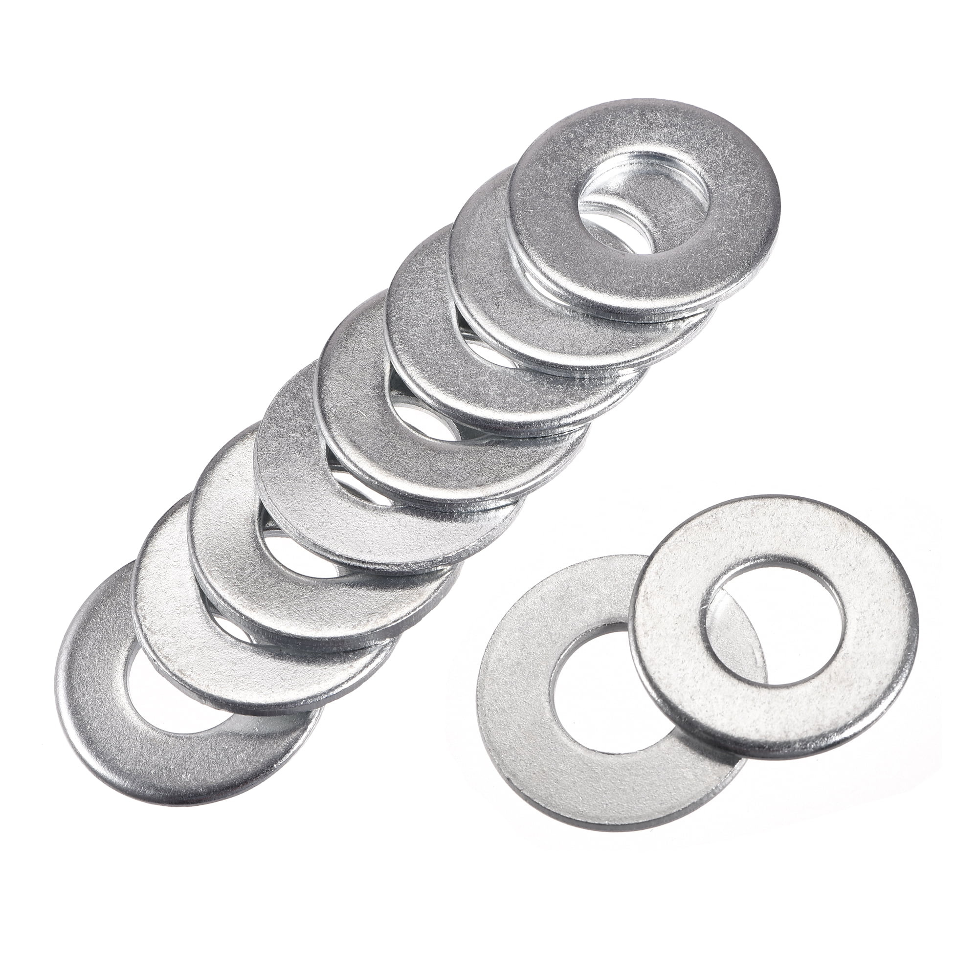 Uxcell 37mm x 15mm x 3mm Carbon Steel Flat Washer for Screw Bolt 10Pcs ...