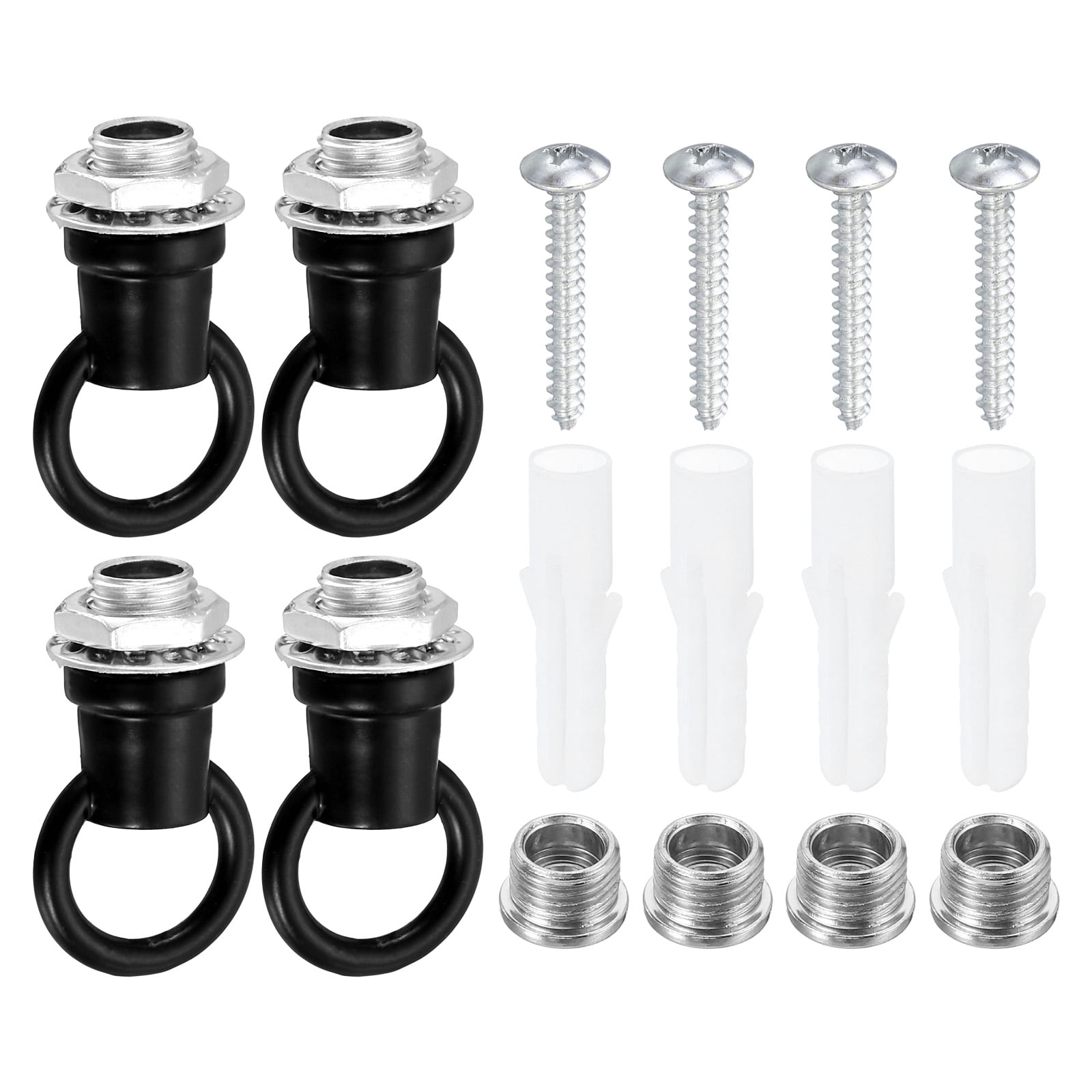 Uxcell 37mmx21mm Ceiling Hook, 4 Pack Screw Hooks Light Fixtures ...