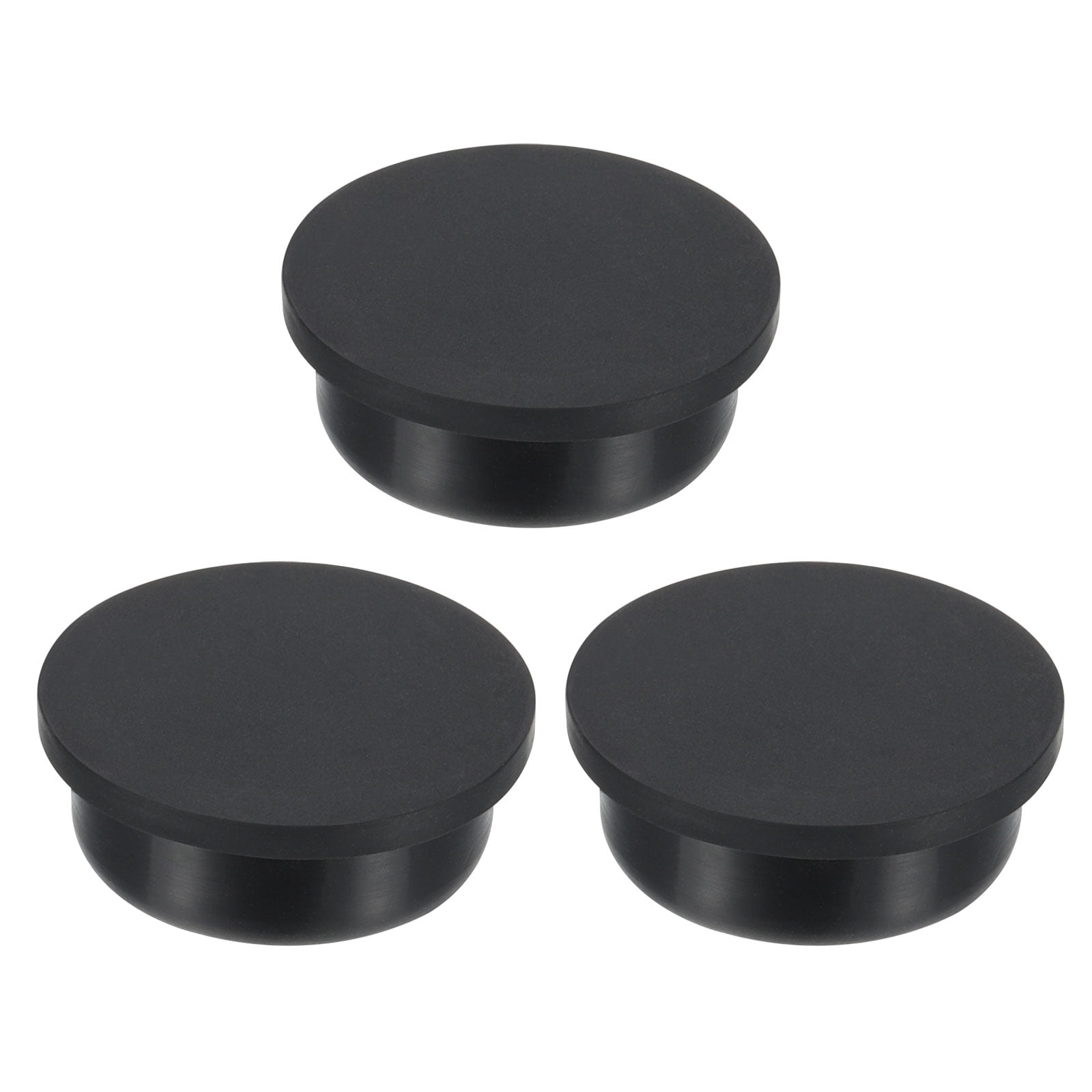 Uxcell 38.3mm Diameter Rubber Hole Plugs, 3 Pcs Silicone Rubber Round ...