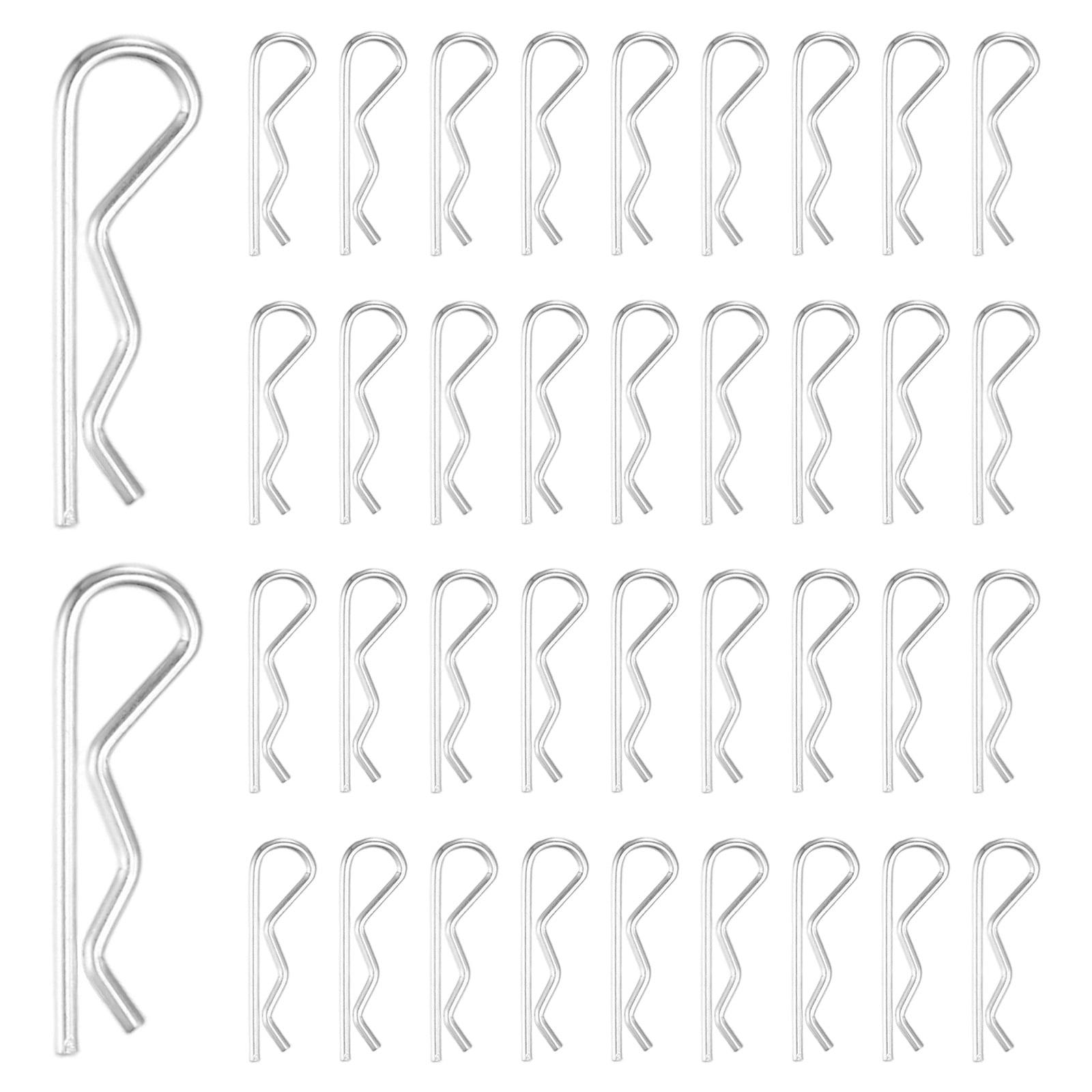 Uxcell 38-Pack Cotter Pins, 1.2 mm Dia 1" Long Spring Steel R Clips for ...