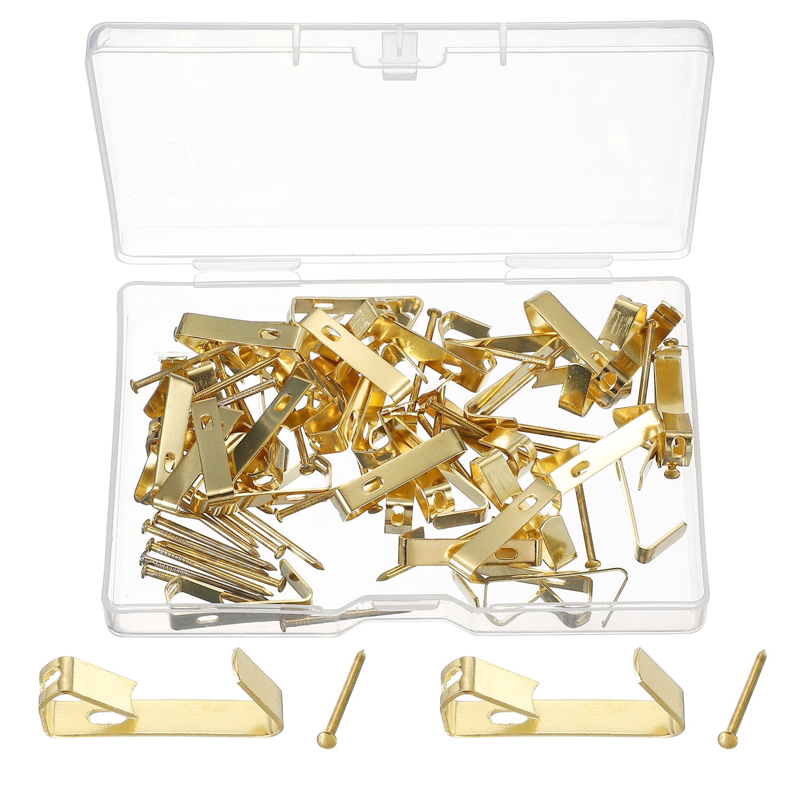 Uxcell 38 Pcs Picture Hangers, 30lb Picture Hanging Hooks Hardware ...