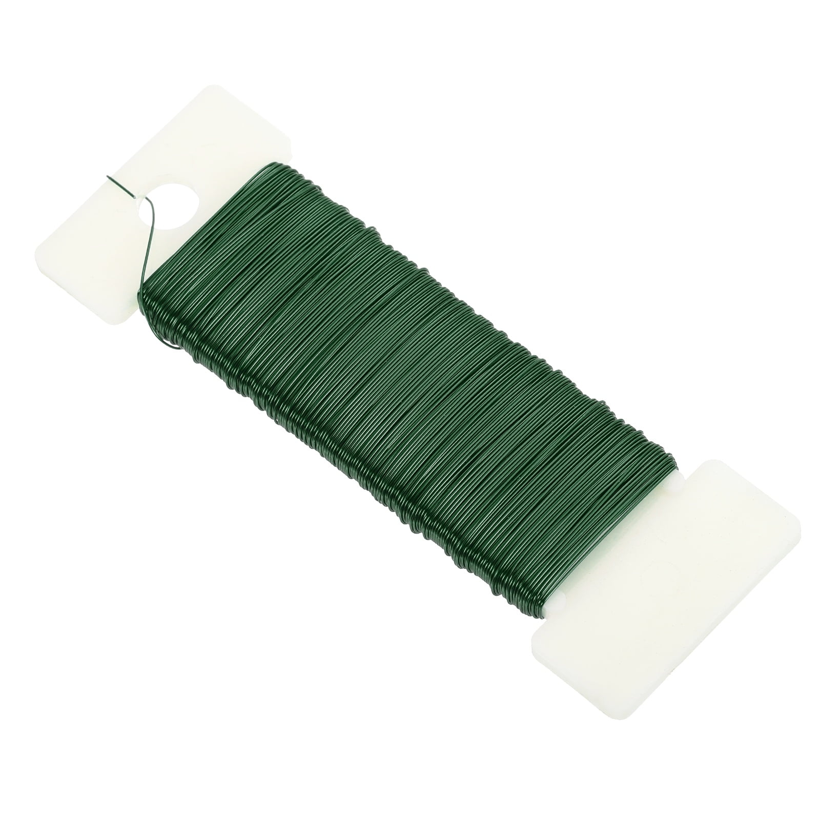 Uxcell 38 Yards/115 Feet Metal Floral Wire Green Flexible Paddle Thin ...