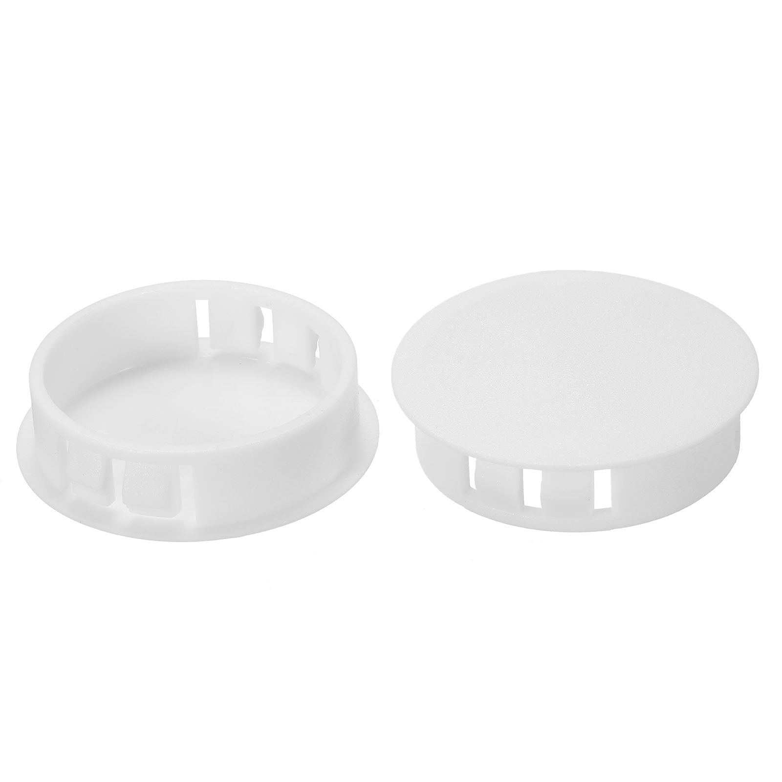 Uxcell 38mm 1.5" Plastic Hole Plugs, Flush Type Round Hole Cover Snap ...