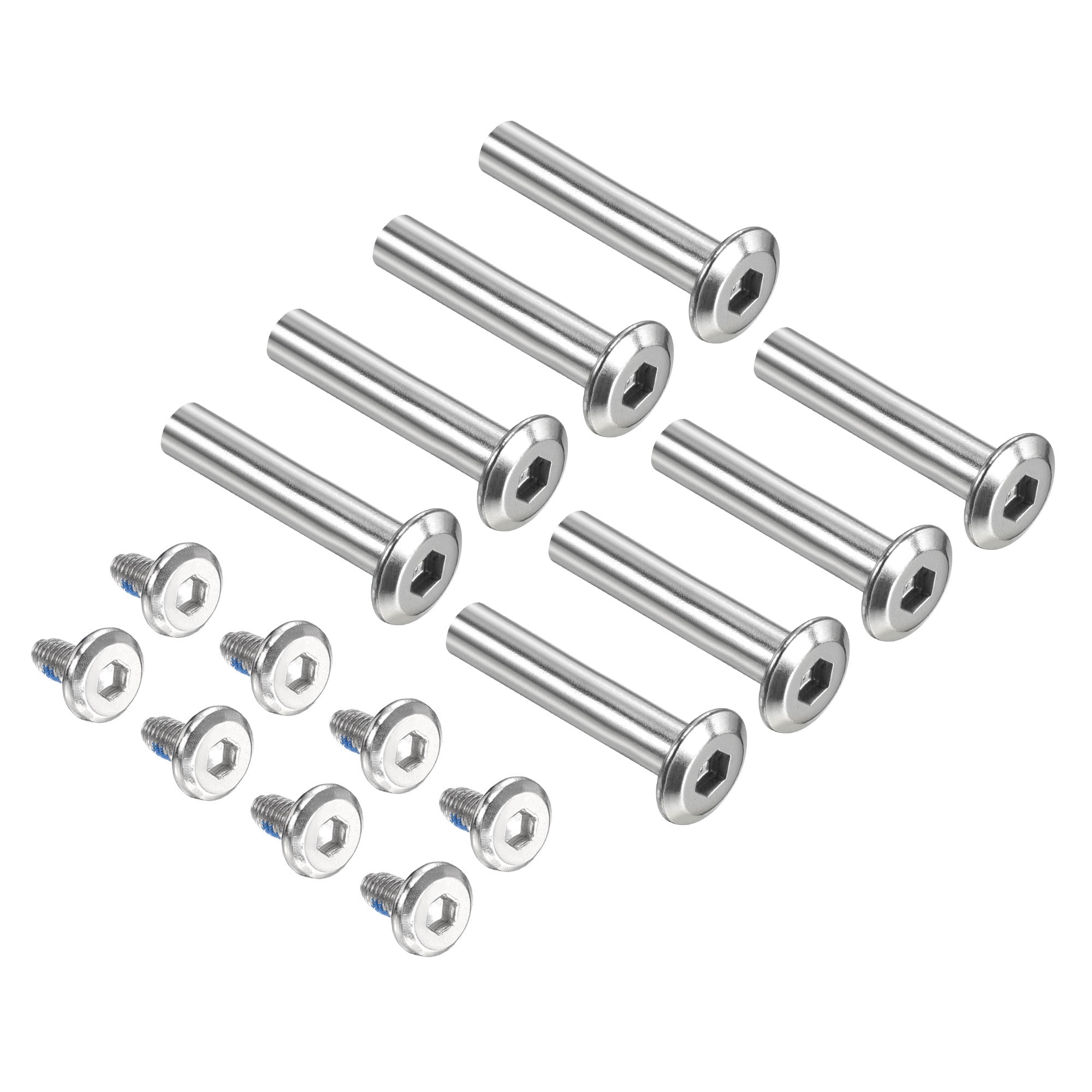 Uxcell 38mm Inline Axle Screws Replacement Shaft Hex Socket Screw ...