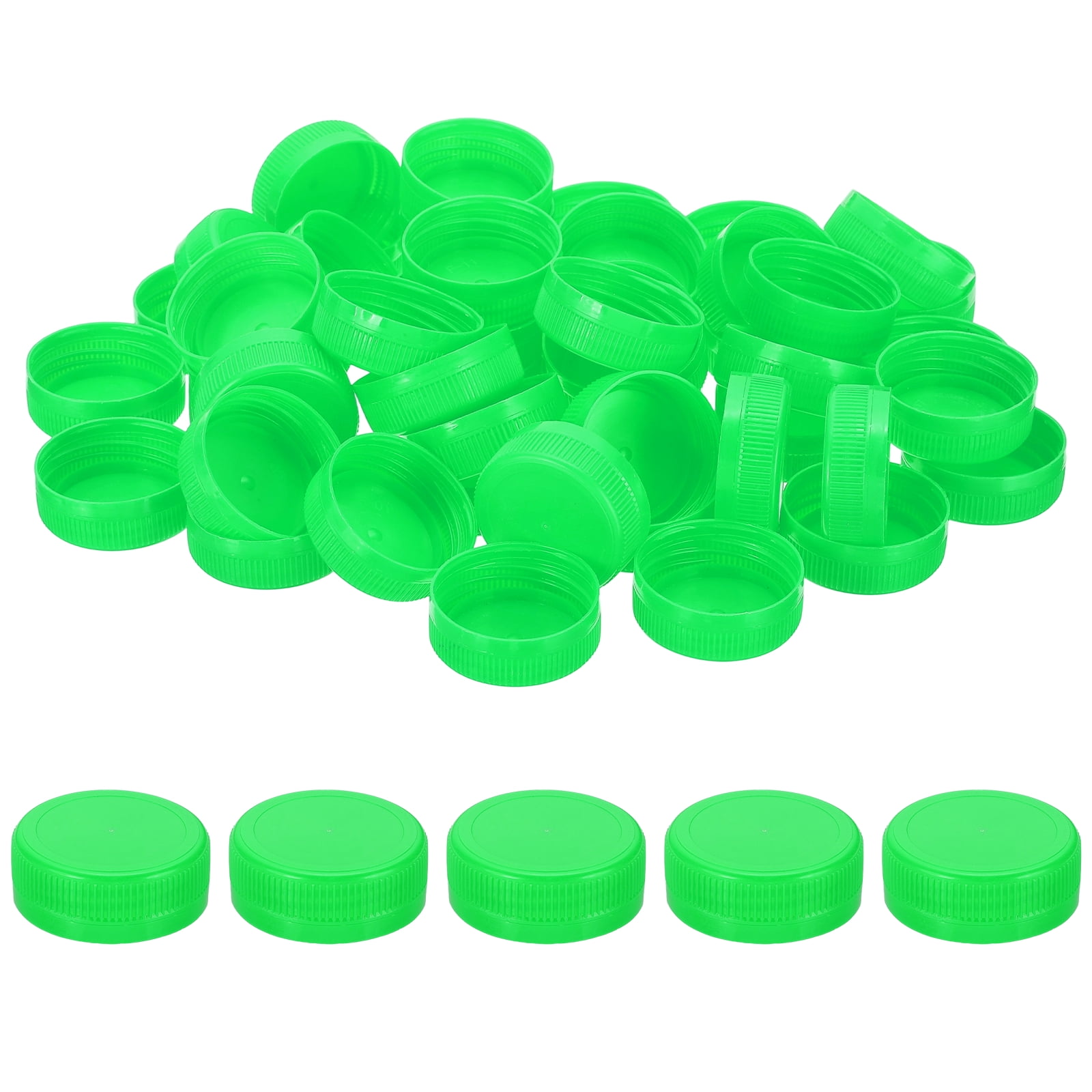 Uxcell 38mm Plastic Bottle Caps for Craft, 100Pcs Reusable Protection ...