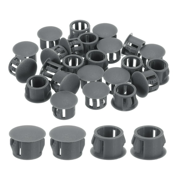 Uxcell 38pack 12mm(15/32")" Nylon Hole Plugs, Flush Type Panel Round ...