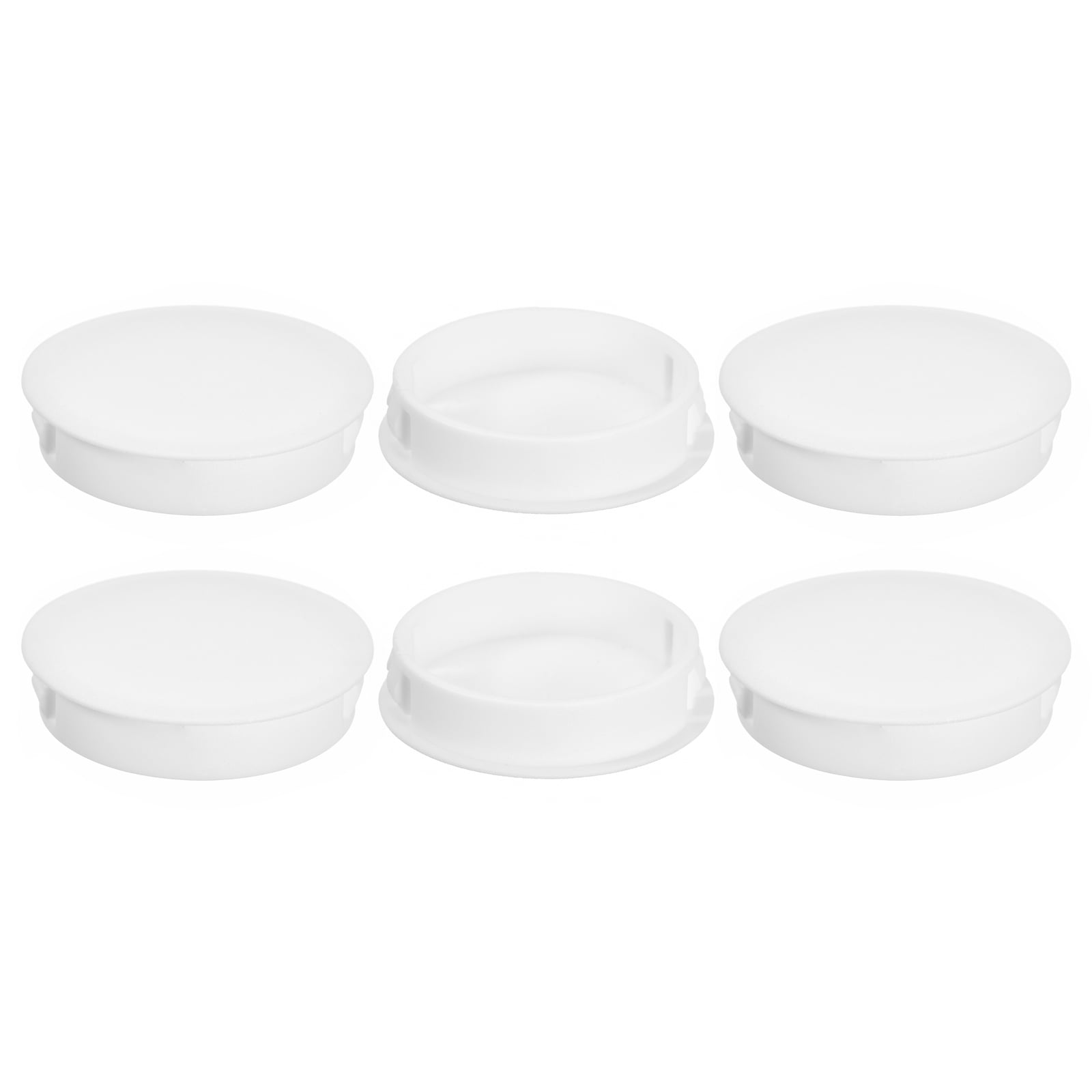 6Pcs 45mm(1-3/4") Flush Type Panel Round Snap in Fastener, White ...
