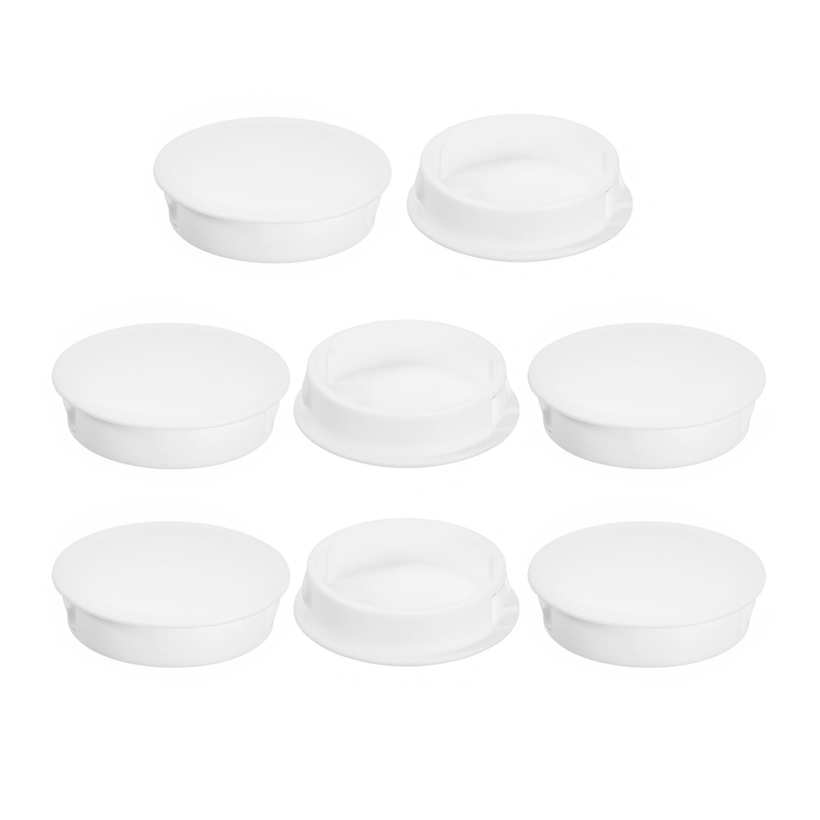 8Pcs 40mm(1-9/16") Flush Type Panel Round Snap in Fastener, White ...