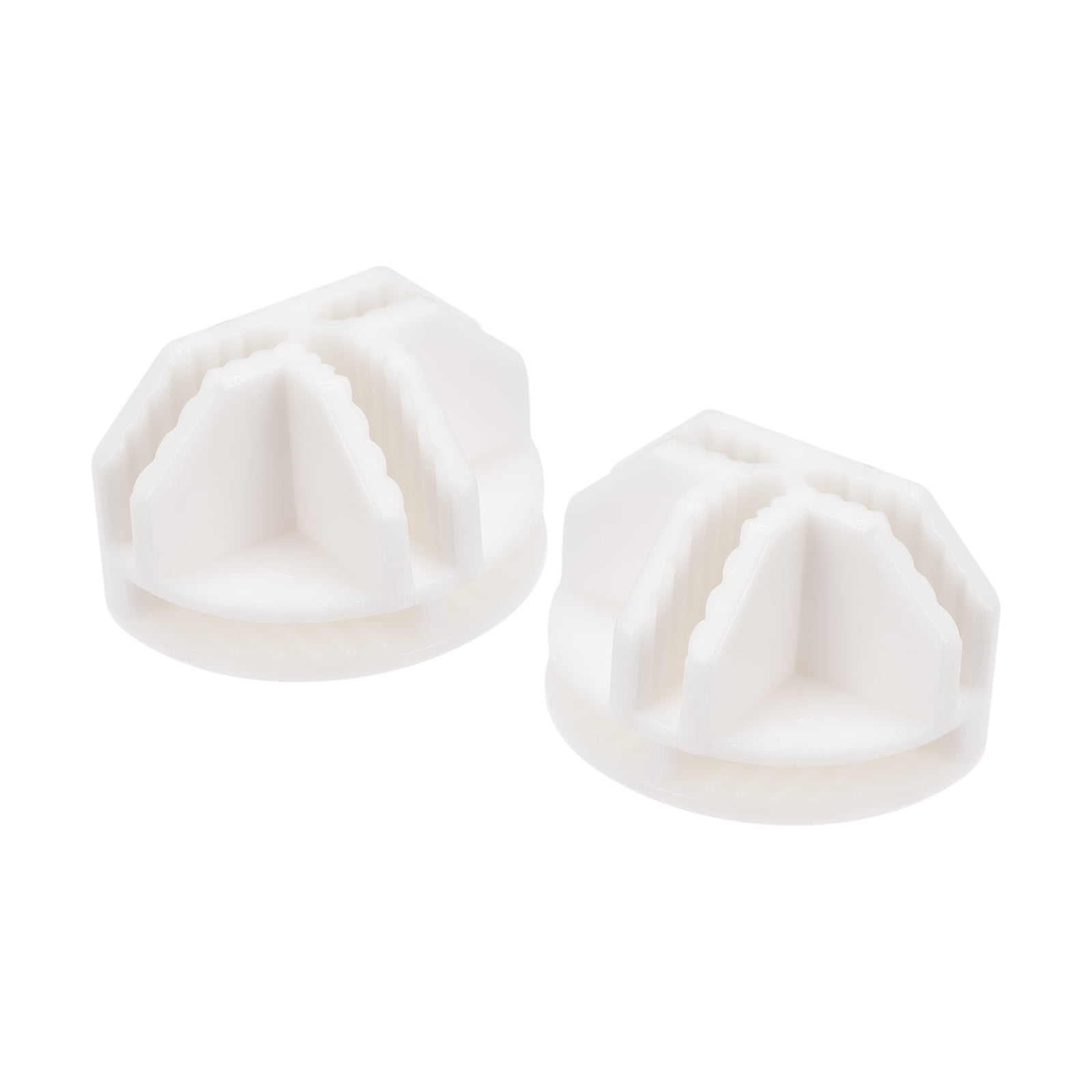 Uxcell 38x23mm Plastic Wire Cube Connectors, Grid Buckle Clip White ...