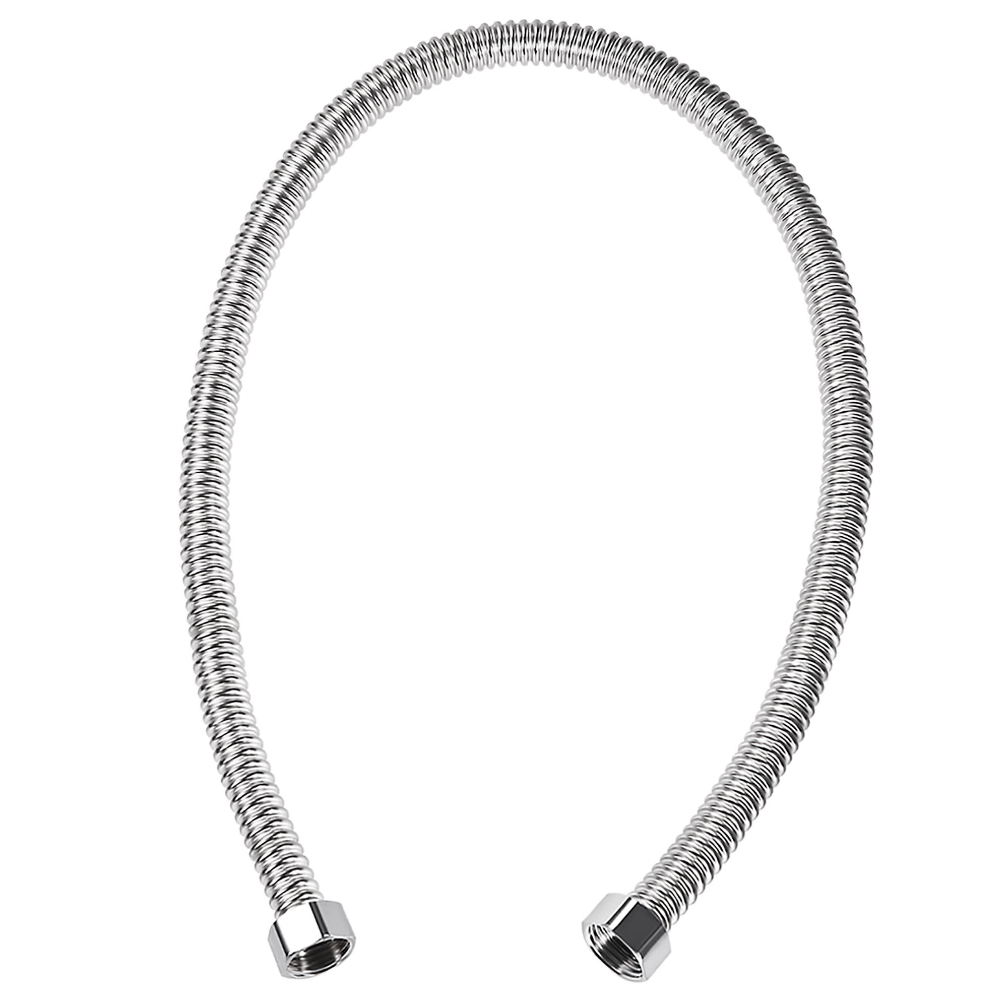 Uxcell 39.4" Stainless Steel Corrugated Flexible Water Line G1/2 Female ...