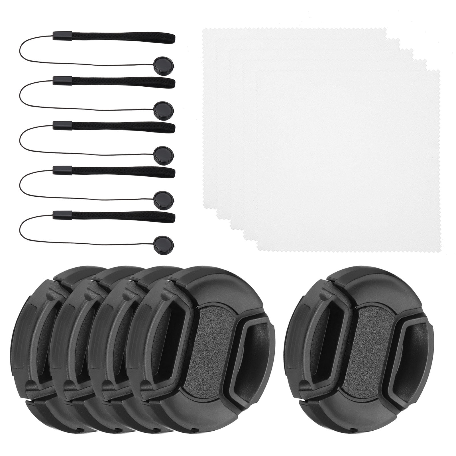 Uxcell 39mm Lens Cap Set, 5Pack Sides Pinch Snap Camera Lens Cover ...