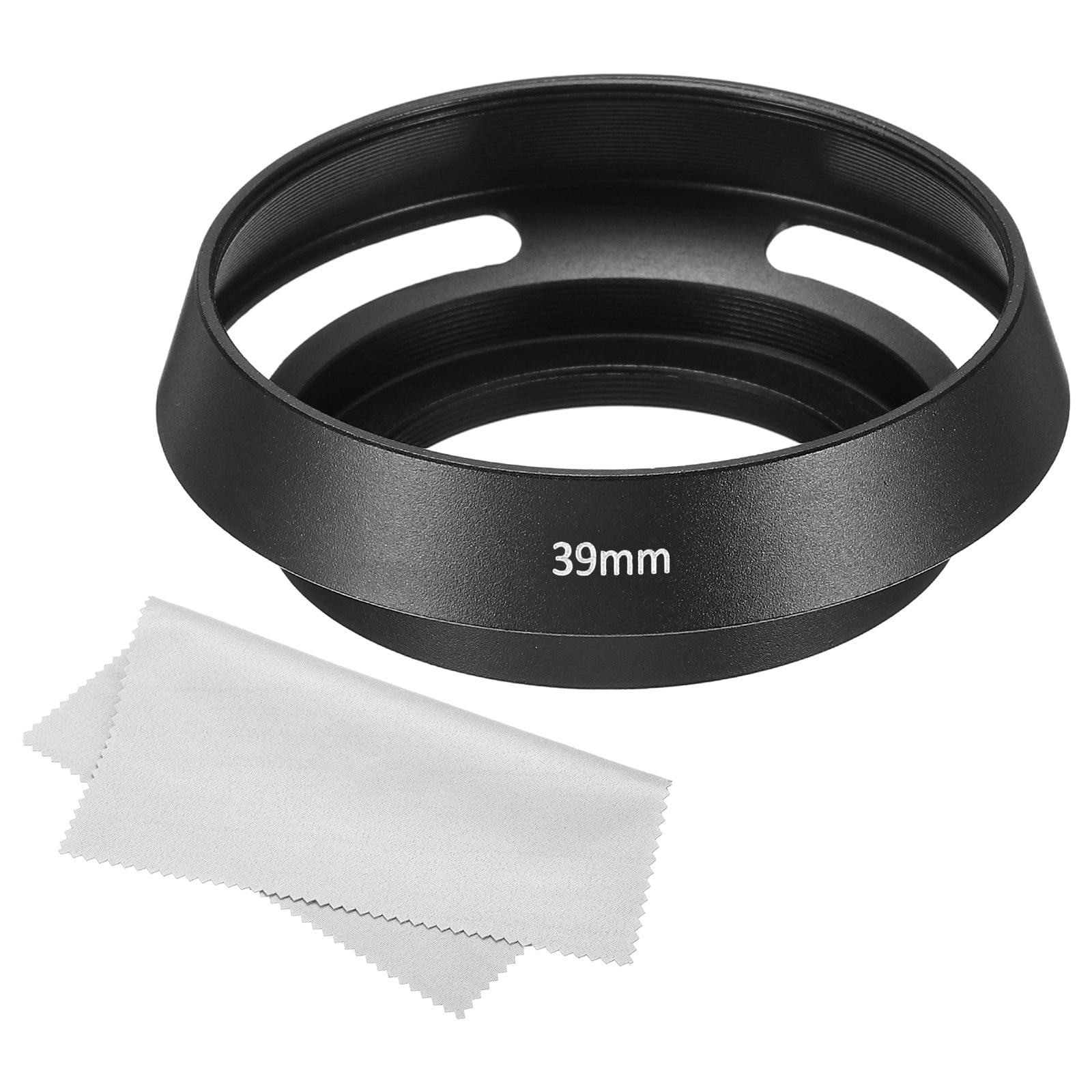 Uxcell 39mm Lens Hood, Standard Vented Matte Surface Hood with Cleaning ...