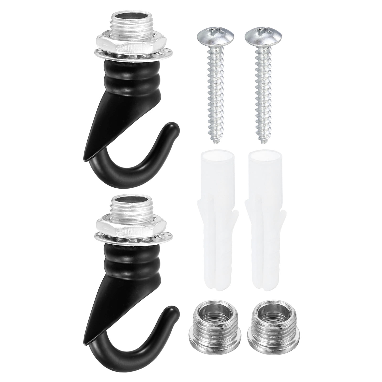 Uxcell 39mmx23mm Ceiling Hook, 2 Pack Screw Hooks Light Fixtures ...