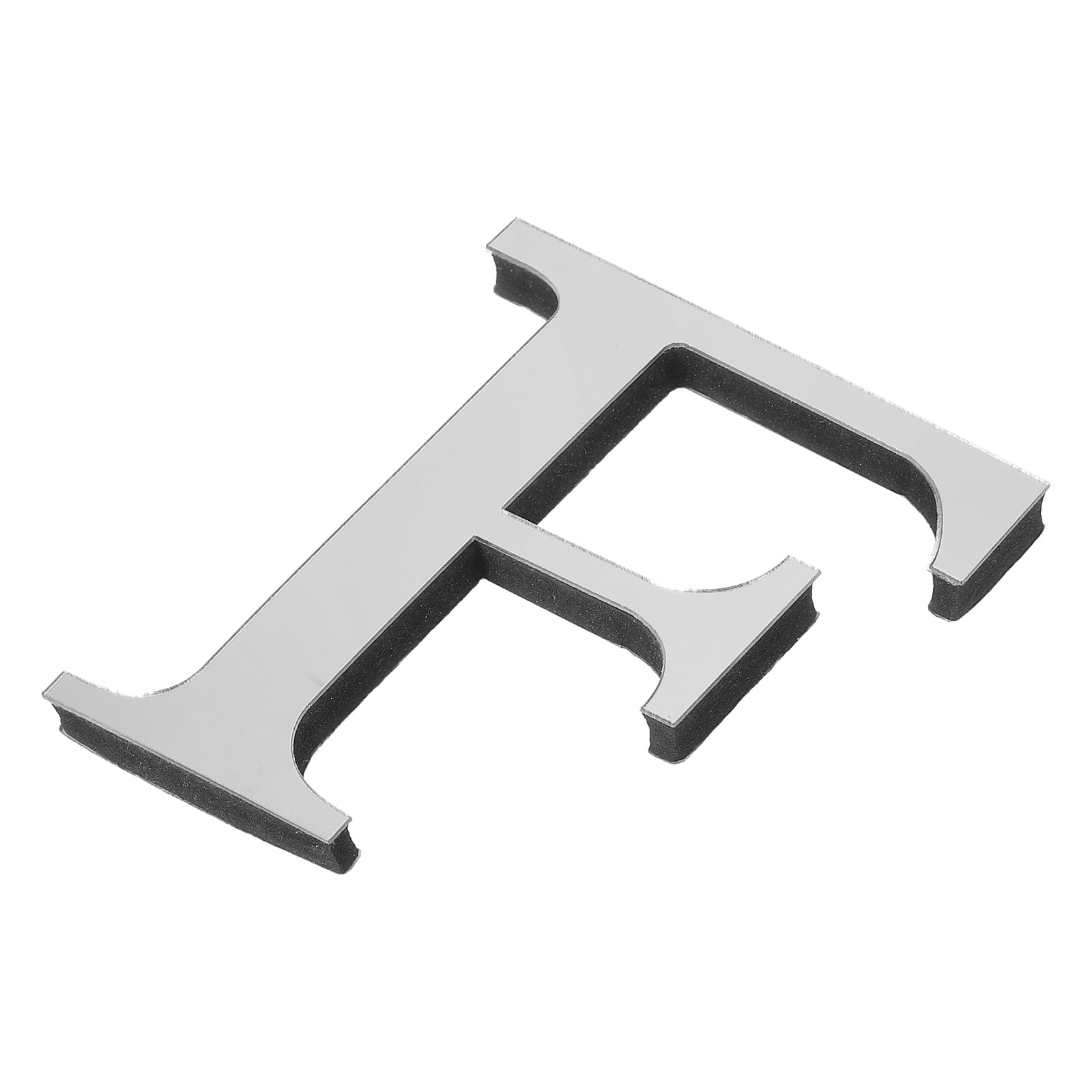 Uxcell 3D Acrylic Alphabet Mirror Wall Stickers Letter F Self Adhesive ...