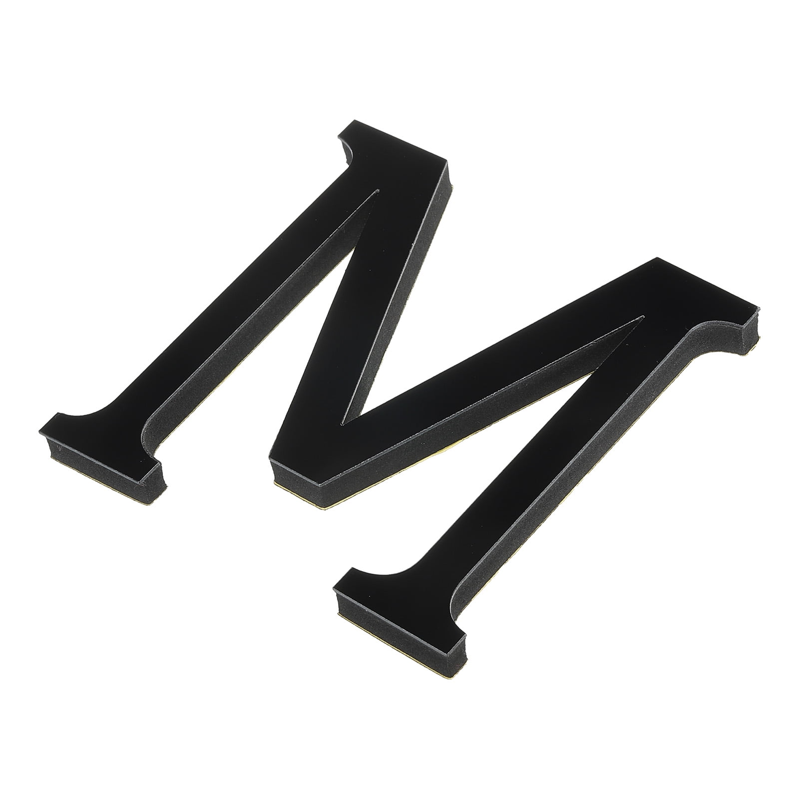 Uxcell 3D Acrylic Alphabet Mirror Wall Stickers Letter M Self Adhesive ...