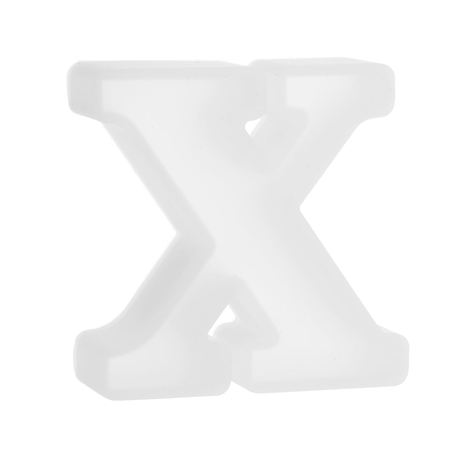 Uxcell 3D Alphabet Mold for Resin 2.56 Inch Silicone X Capital Alphabet ...