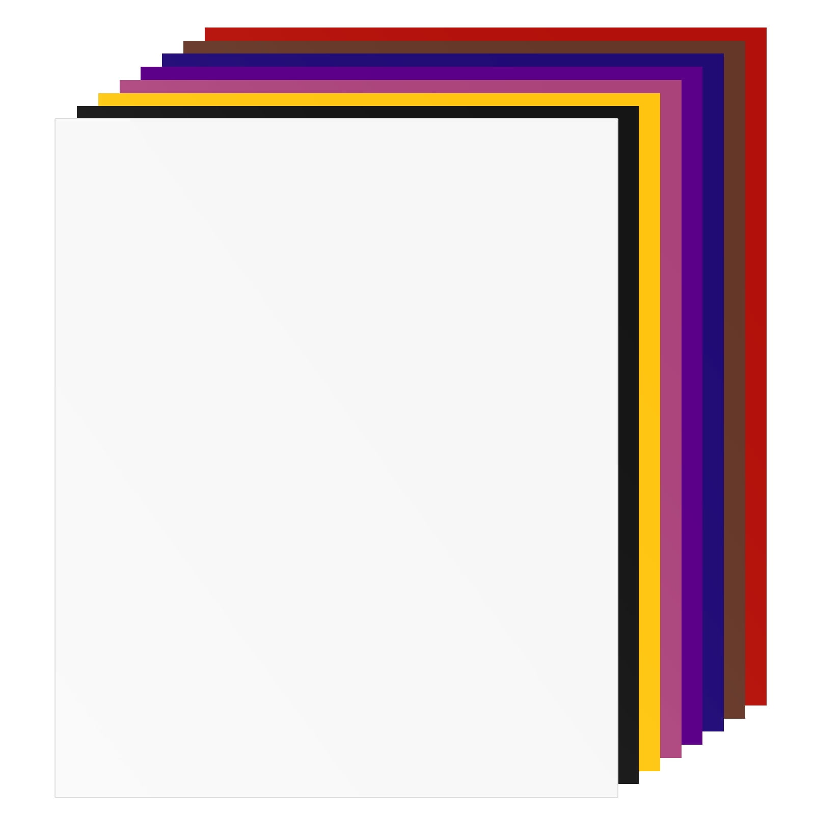 Uxcell 3D Puff Heat Transfer Vinyl 8 Sheets 12"x10" Puffy HTV Vinyl ...