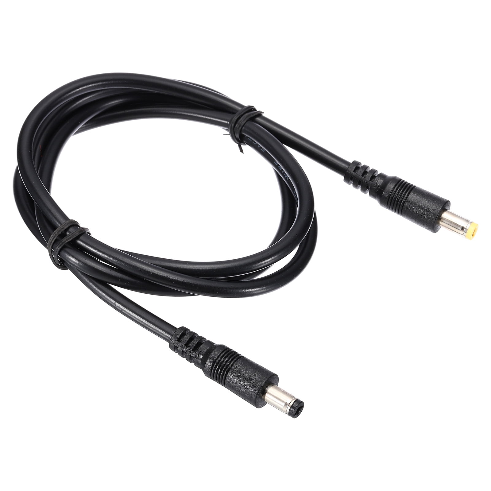 Uxcell 3Ft 5.5 x 2.5mm Male to 5.5 x 2.1mm Male DC Power Cable, 18AWG ...