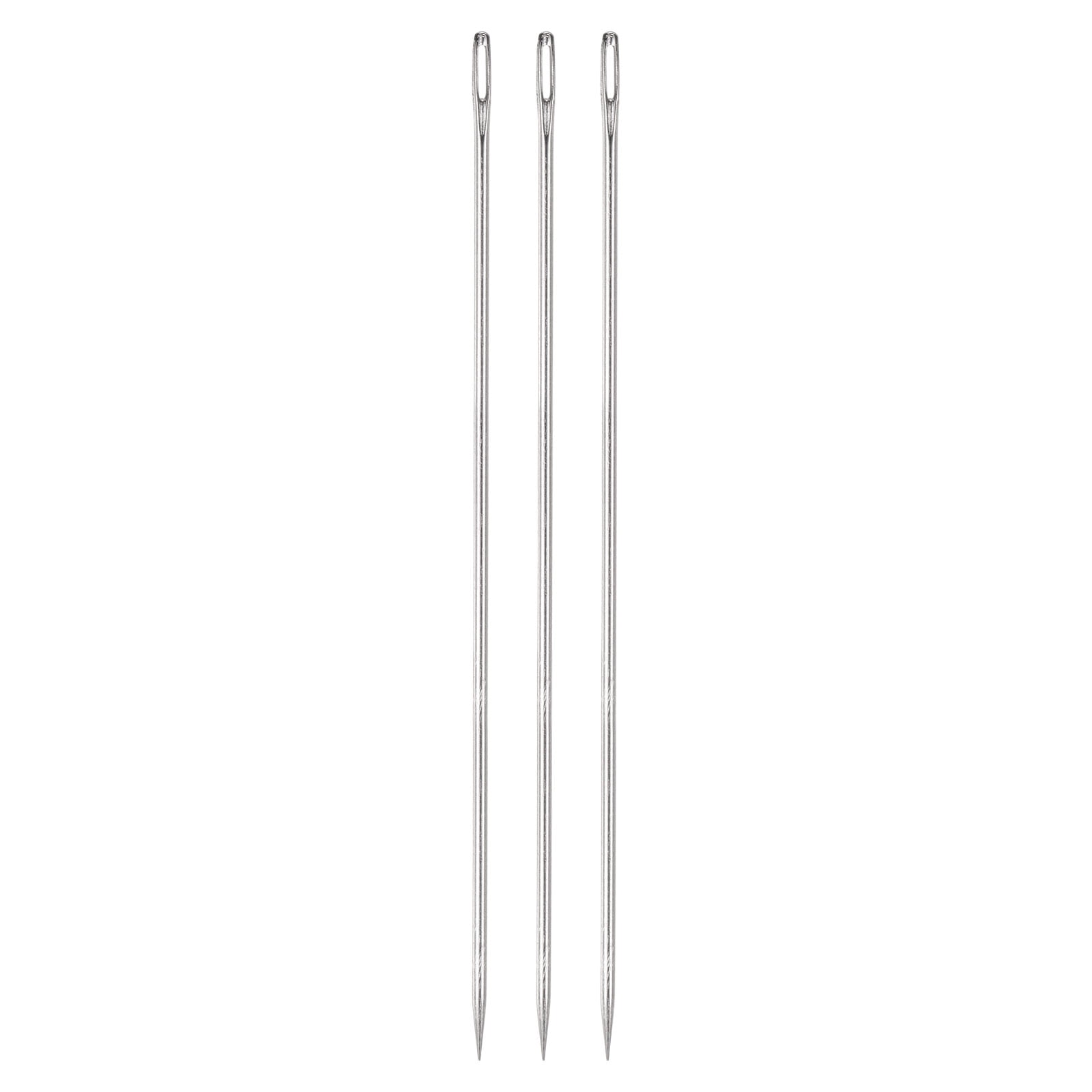 Uxcell 3PCS Upholstery Needle Large Eye Extra Long 8in Sewing Needles ...