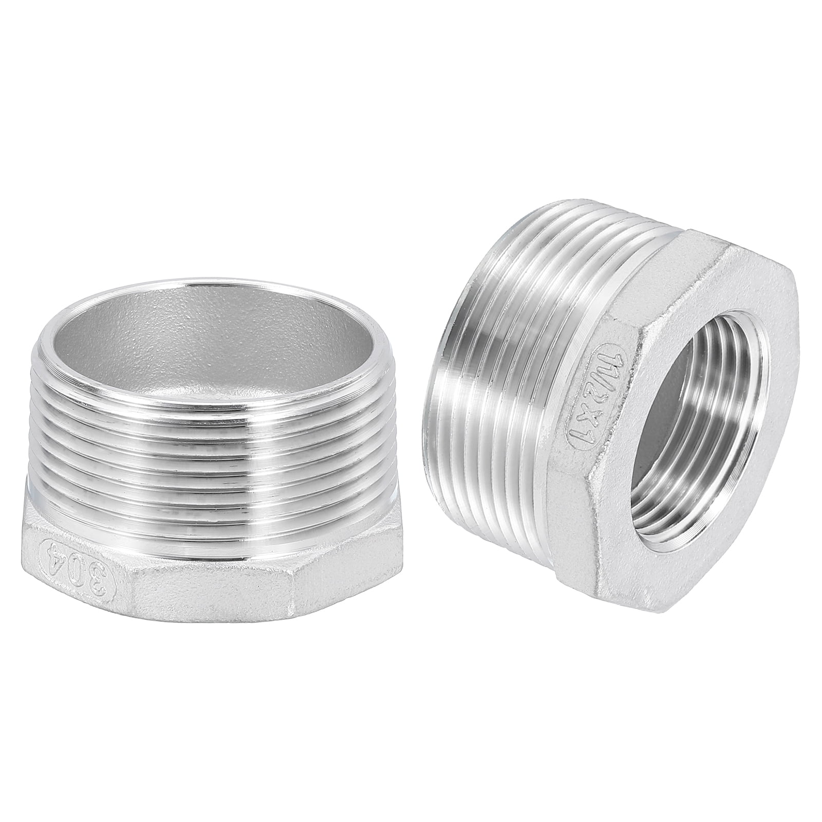 Uxcell 3Pack 1-1/2" Male NPT to 1" Female NPT 304 Stainless Steel ...