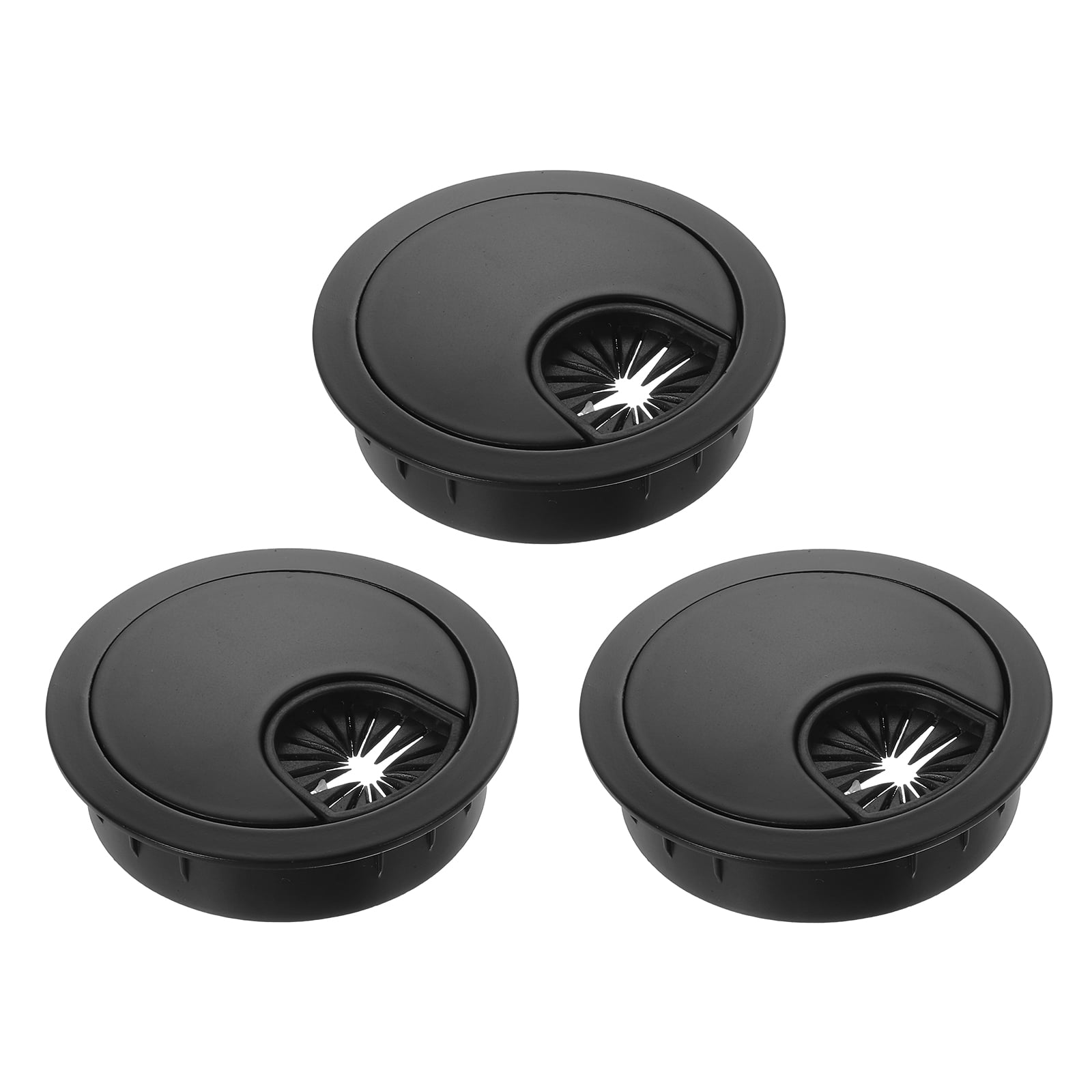 Uxcell 3Pack 2" Cable Hole Cover Zinc Alloy Desk Wire Cord Grommet ...