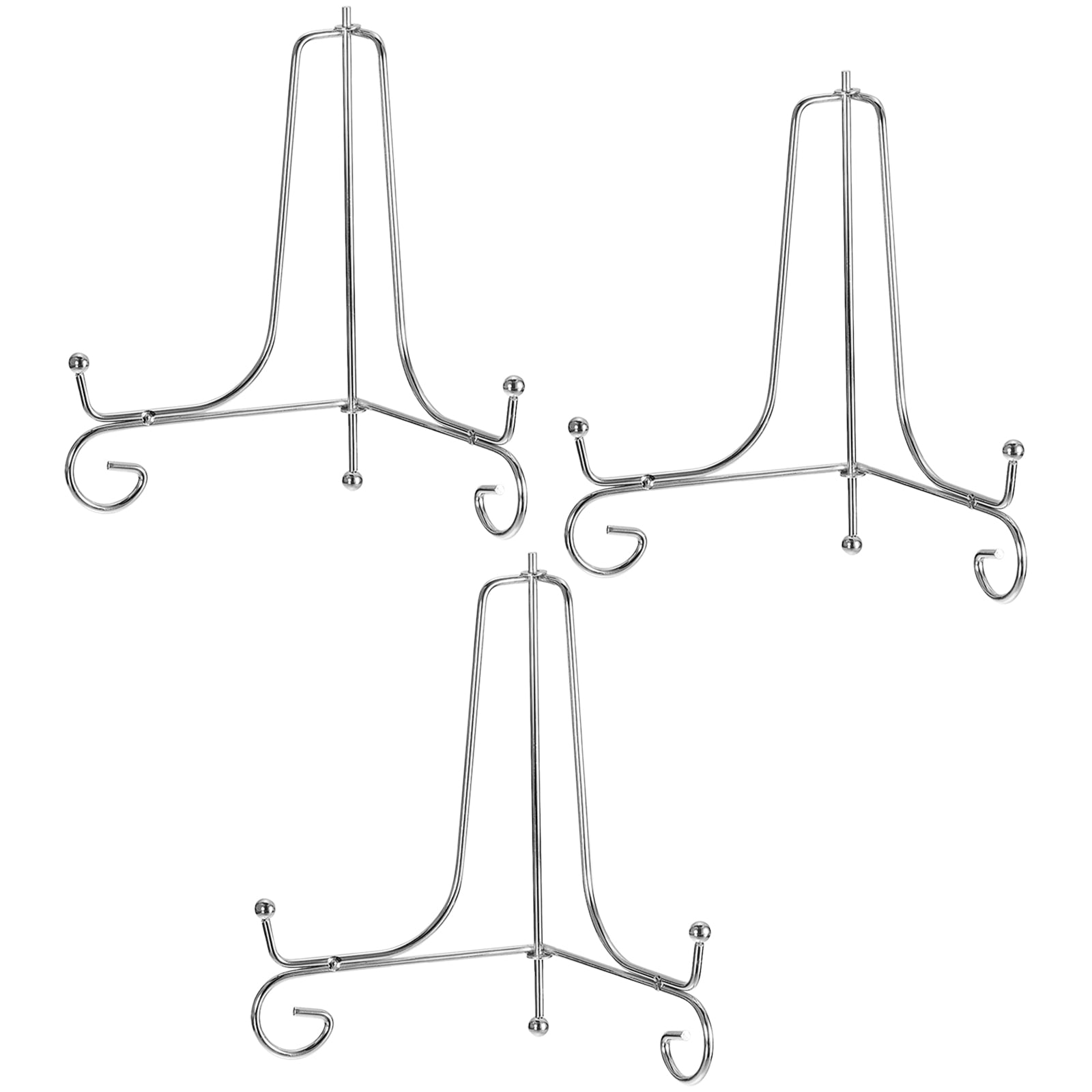 Uxcell 3Pack 7 Inch Plate Stands for Display Iron Folding Easel Plate ...