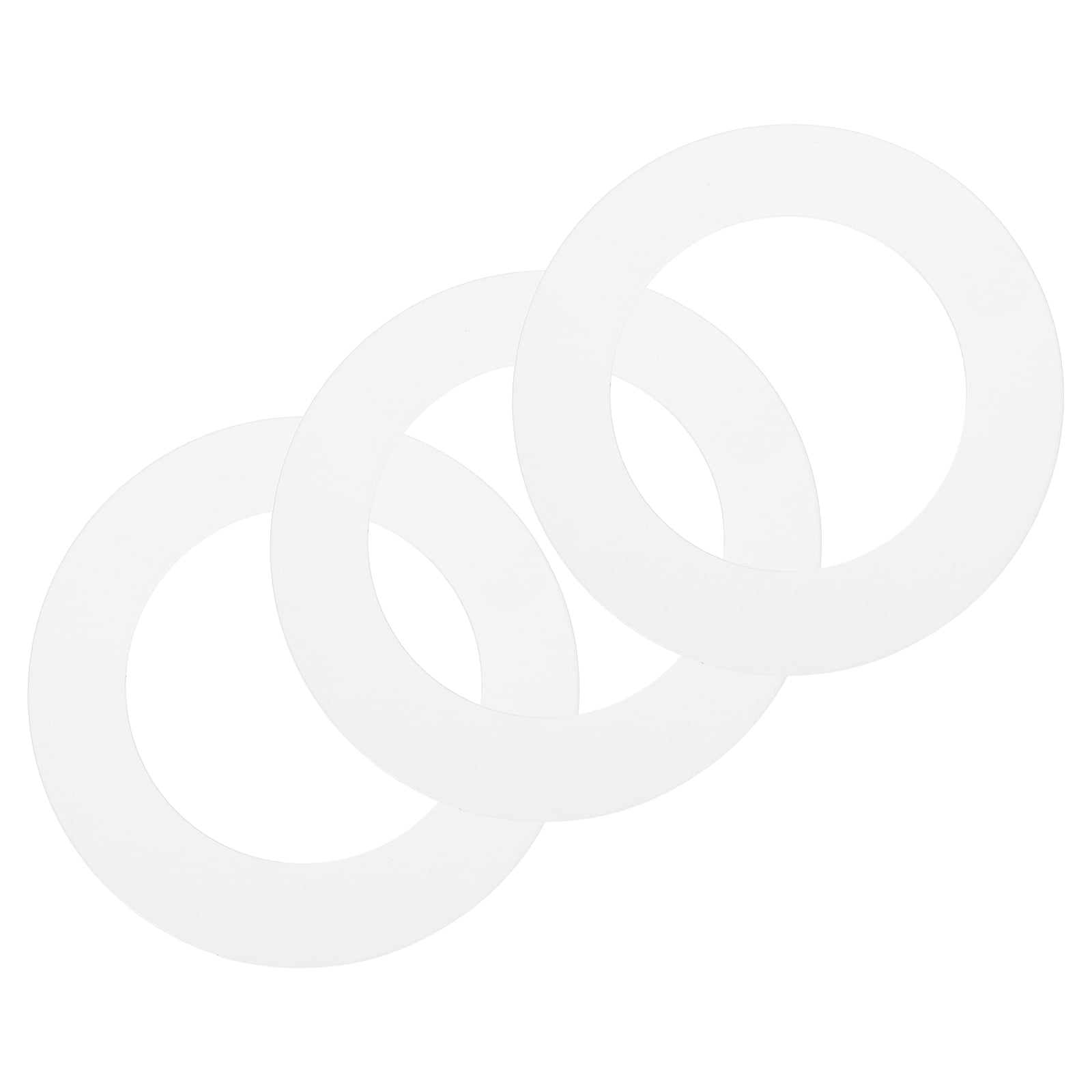 Uxcell 3Pack Goof Rings, 2.8" ID 4.5" OD Steel Flat Goof Trim Ring ...