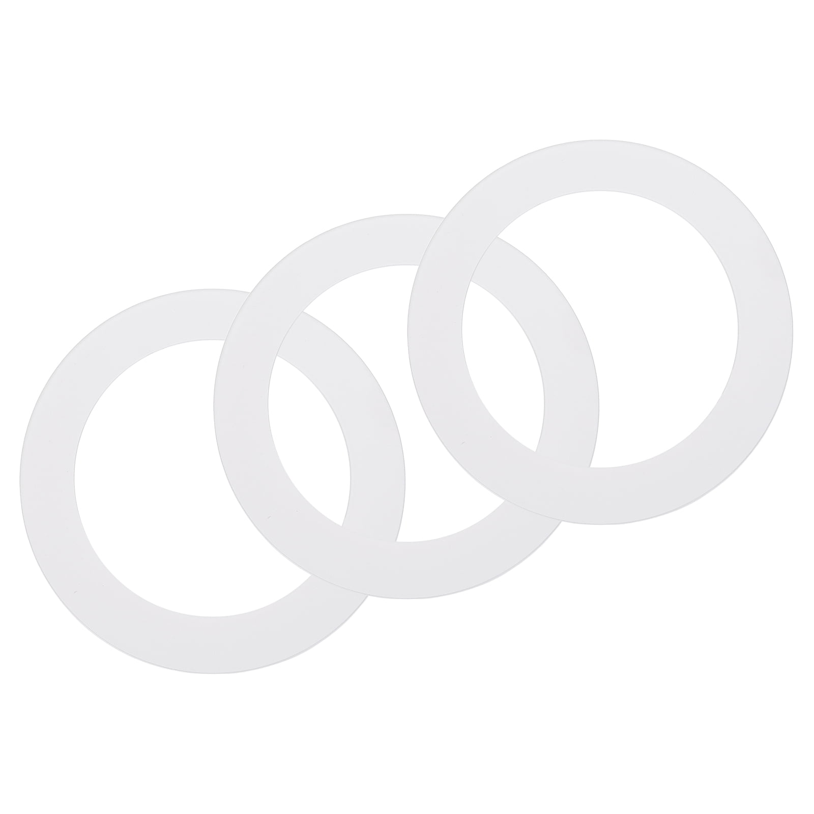 Uxcell 3Pack Goof Rings, 3.4" ID 4.7" OD Steel Flat Goof Trim Ring ...