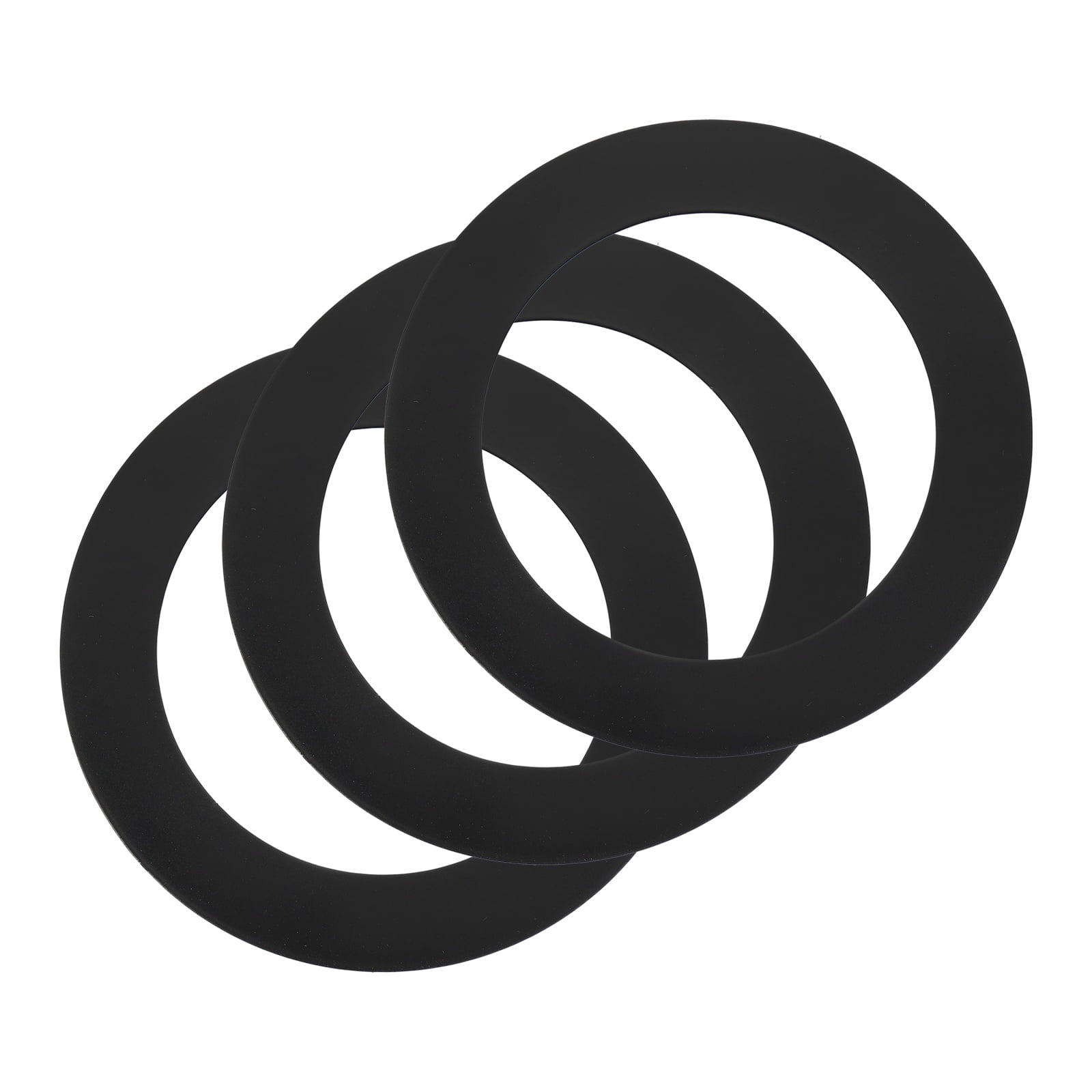 Uxcell 3Pack Goof Rings, 4.1" ID 5.9" OD Steel Flat Goof Trim Ring ...