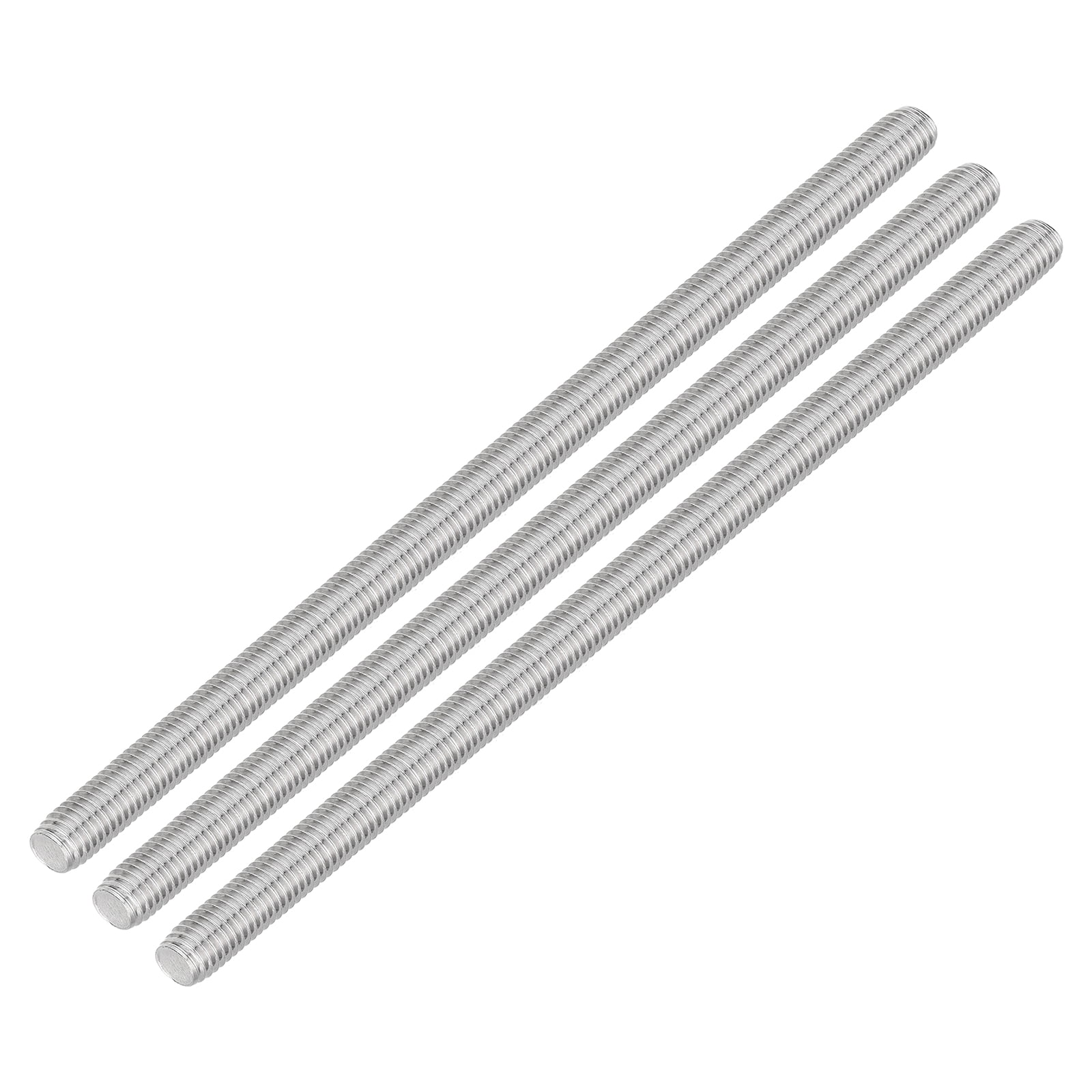Uxcell 3Pack M10 x 200mm 1.5mm Pitch 304 Stainless Steel Fully Threaded ...