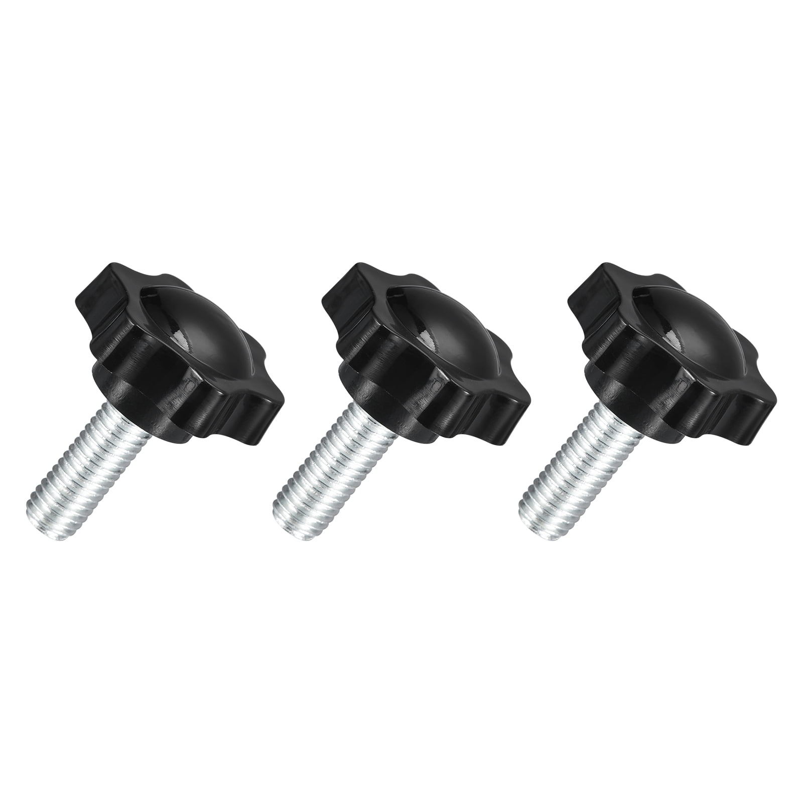 Uxcell 3Pack M10 x 25mm Star Knobs Plastic Hex Shaped Hand Clamping ...