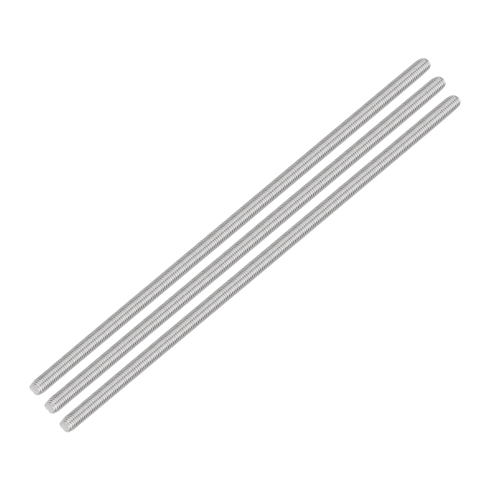 Uxcell 3Pack M10 x 400mm 1.5mm Pitch 304 Stainless Steel Fully Threaded ...