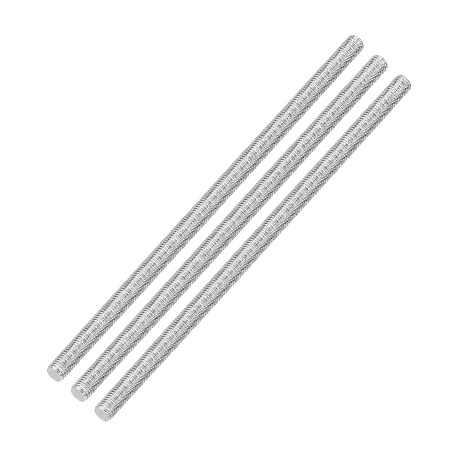 Uxcell 3Pack M12 x 300mm 1.75mm Pitch 304 Stainless Steel Fully ...