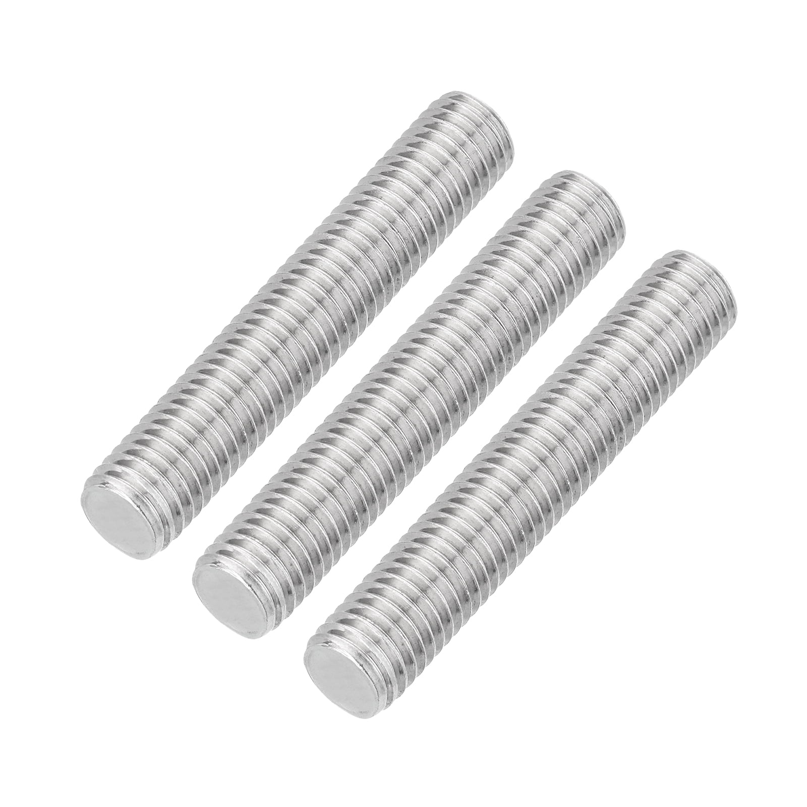 Uxcell 3Pack M12 x 70mm 1.75mm Pitch 304 Stainless Steel Fully Threaded ...