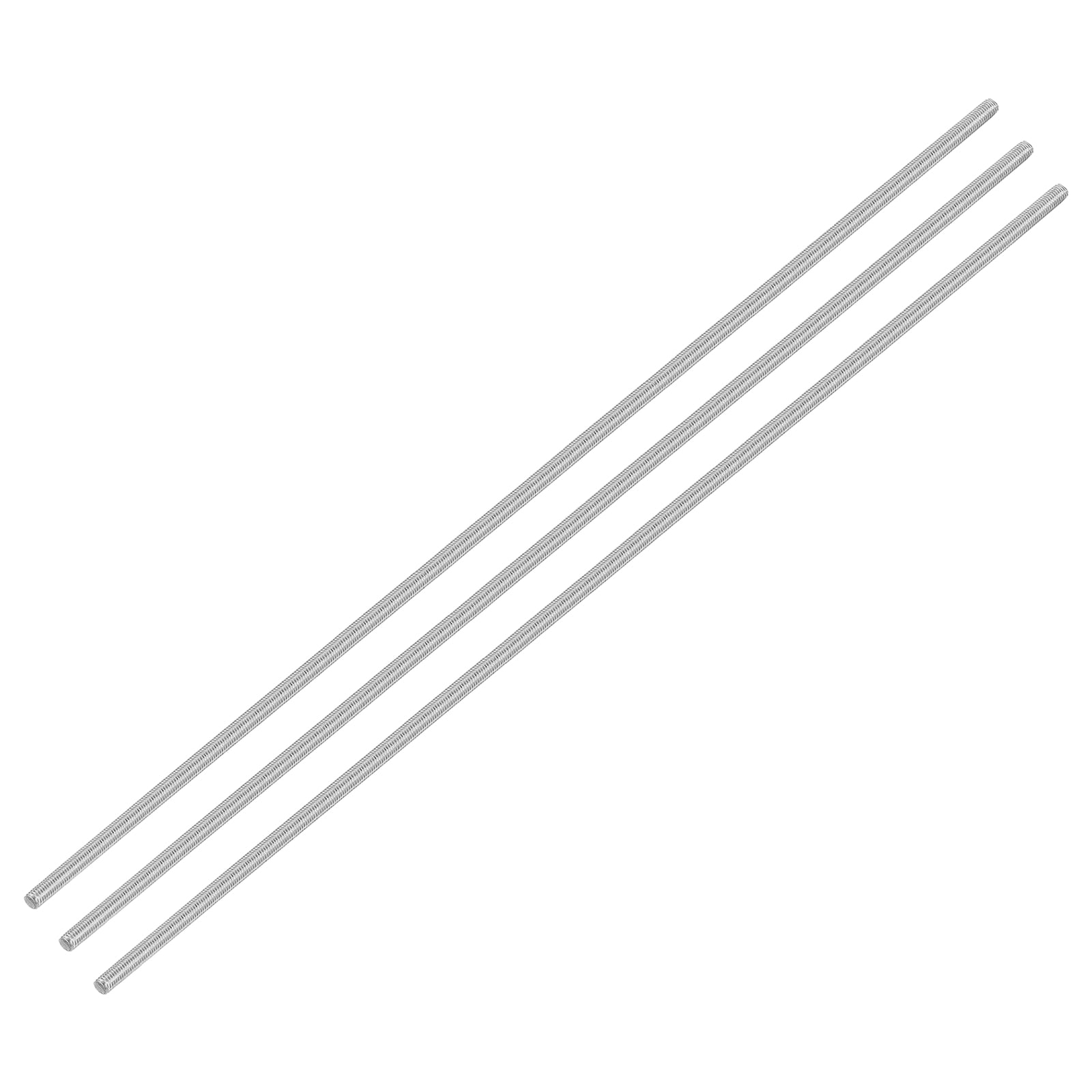 Uxcell 3Pack M5 x 400mm 0.8mm Pitch 304 Stainless Steel Fully Threaded ...