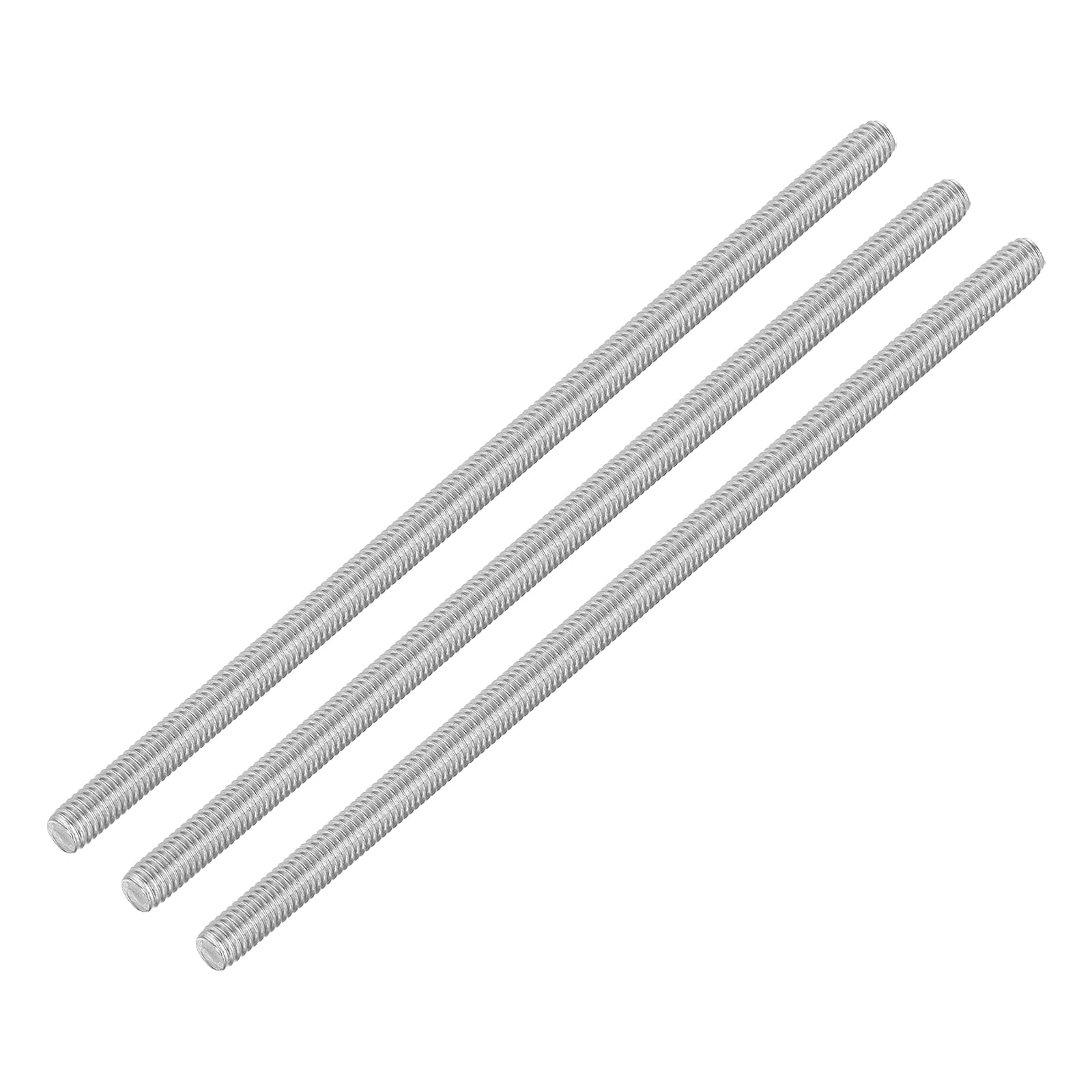 Uxcell 3Pack M6 x 150mm 1mm Pitch 304 Stainless Steel Fully Threaded ...