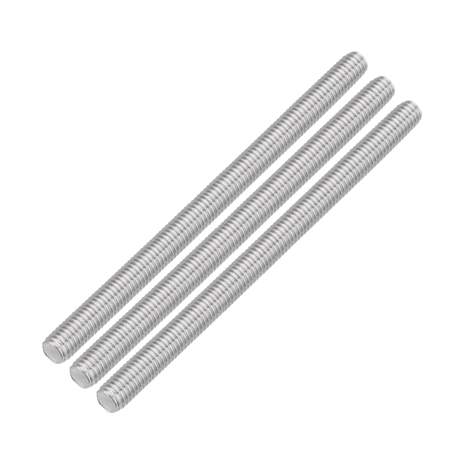 Uxcell 3Pack M8 x 120mm 1.25mm Pitch 304 Stainless Steel Fully Threaded ...