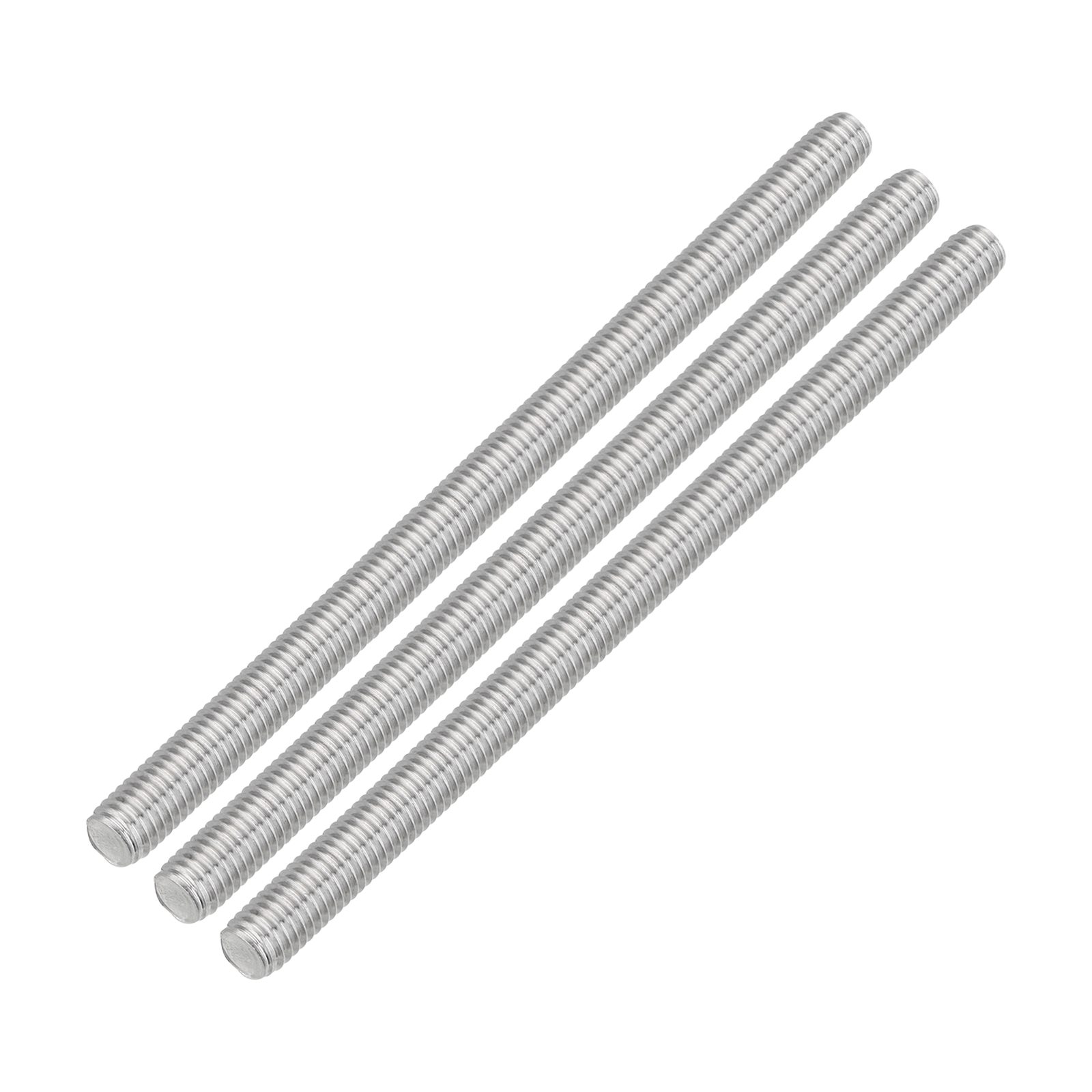 Uxcell 3Pack M8 x 140mm 1.25mm Pitch 304 Stainless Steel Fully Threaded ...
