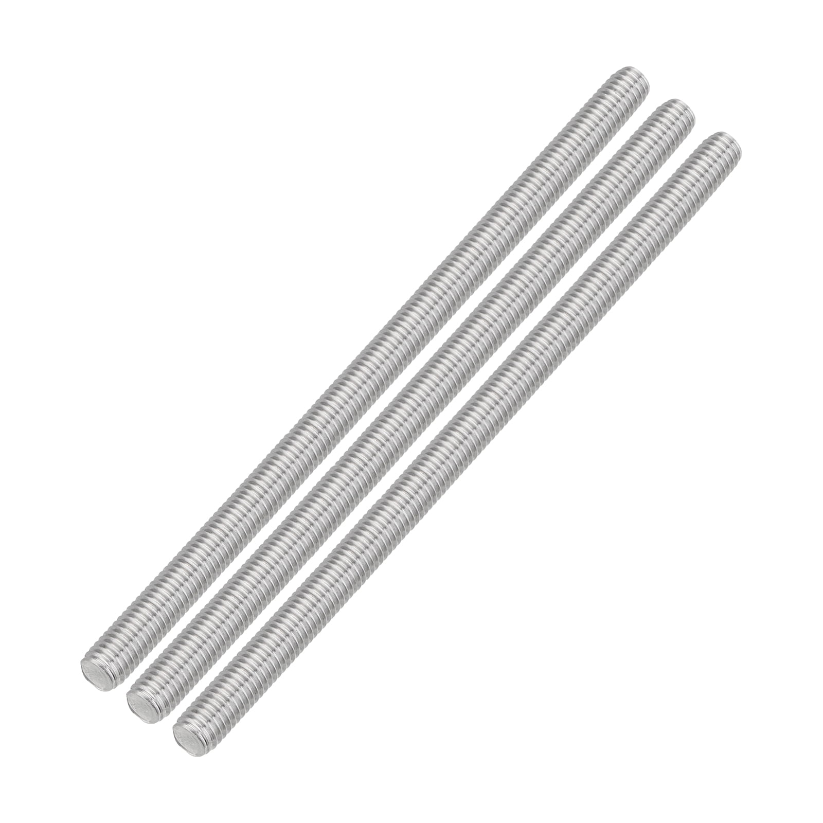 Uxcell 3Pack M8 x 150mm 1.25mm Pitch 304 Stainless Steel Fully Threaded ...
