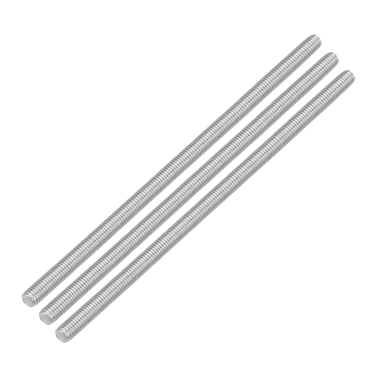 Uxcell 3Pack M8 x 190mm 1.25mm Pitch 304 Stainless Steel Fully Threaded ...