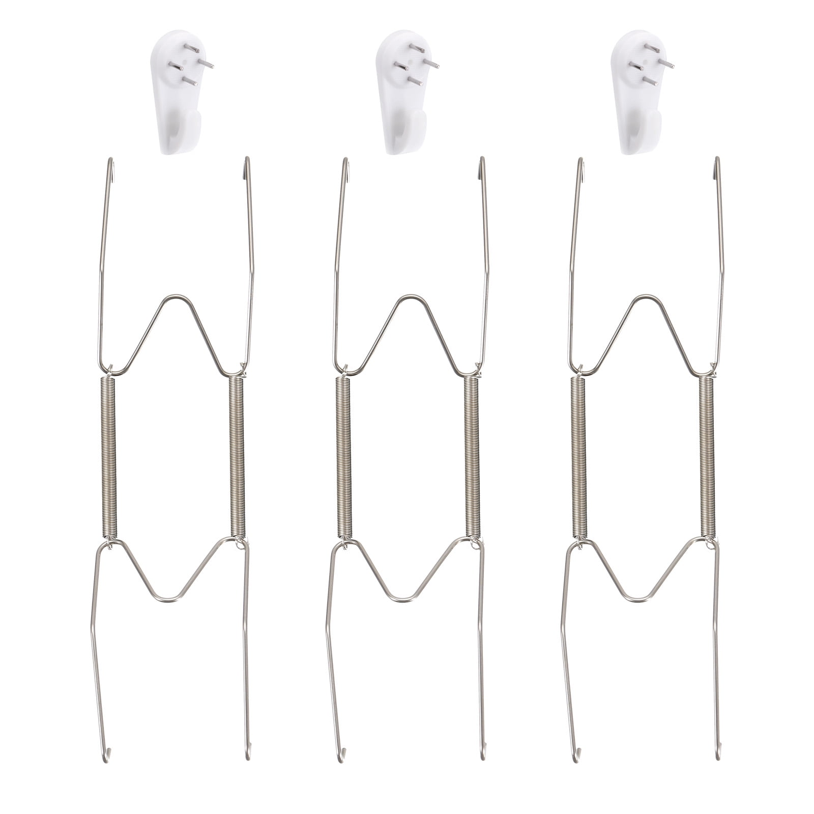 Uxcell 3Pack Plate Hanger, 10 Inch Stainless Steel Invisible Wall Plate ...