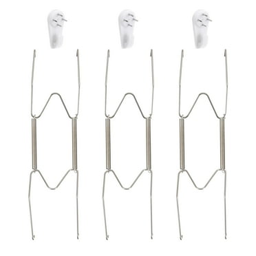 EEEkit 10pcs Stainless Steel Invisible Plate Hangers, Wall Mount Hooks ...