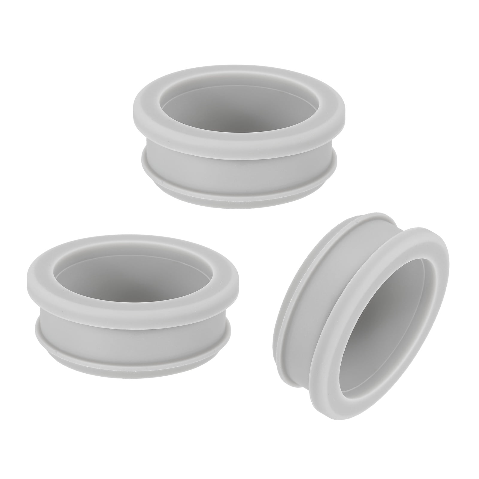 Uxcell 3Pack Rubber Grommets 44.6mm Drill Hole, 38.5mm ID Hole Top Hat ...