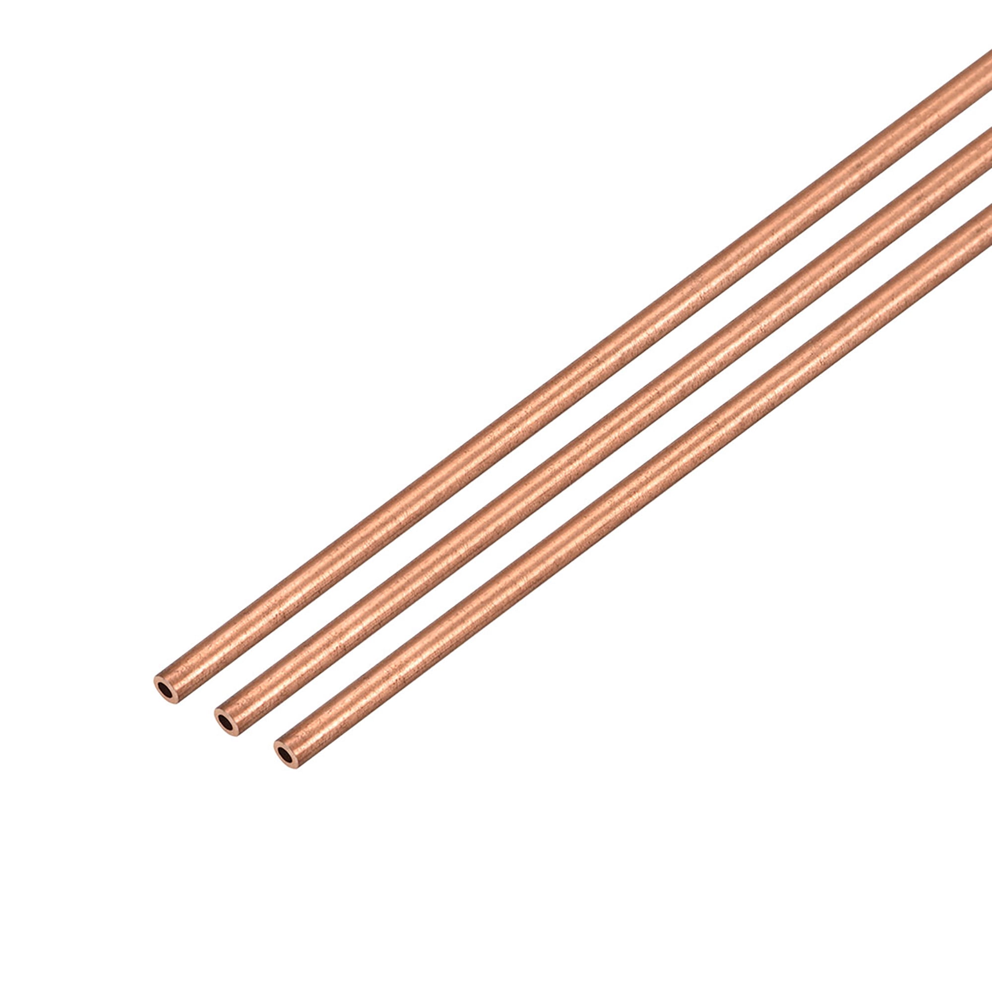 Uxcell 500mm Copper Round Tubing Pipe 3Pcs 1mm(ID)x1.5mm(OD)x500mm(L ...
