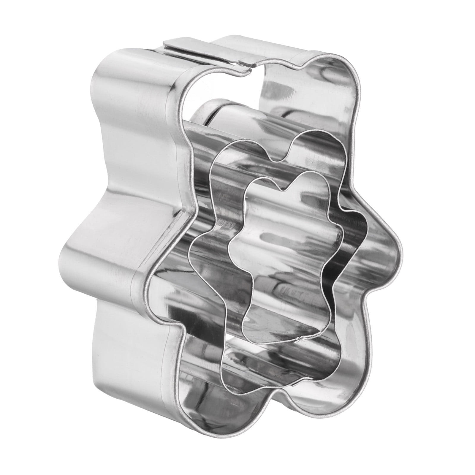 Uxcell 3Pcs Bear Cookie Cutters Set Assorted Sizes Stainless Steel ...
