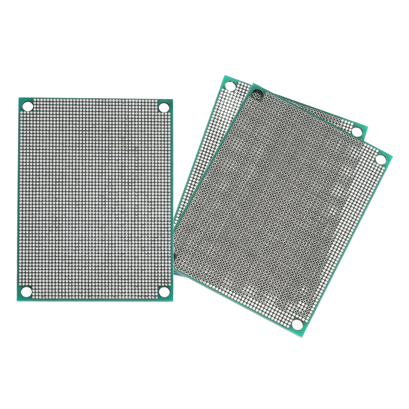 Uxcell 3Pcs Breadboard Solderable 80mm x 60mm Green Circuit PCB Boards ...